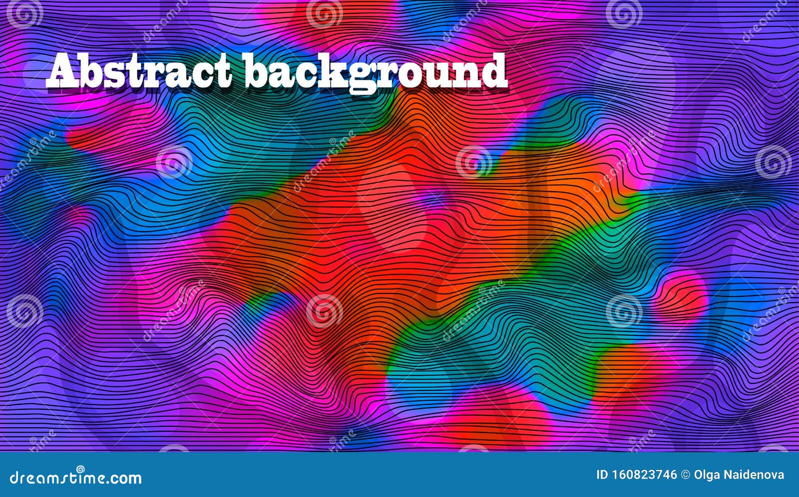 Abstract Embossed Background of Bright Colors with Lines Stock Vector ...