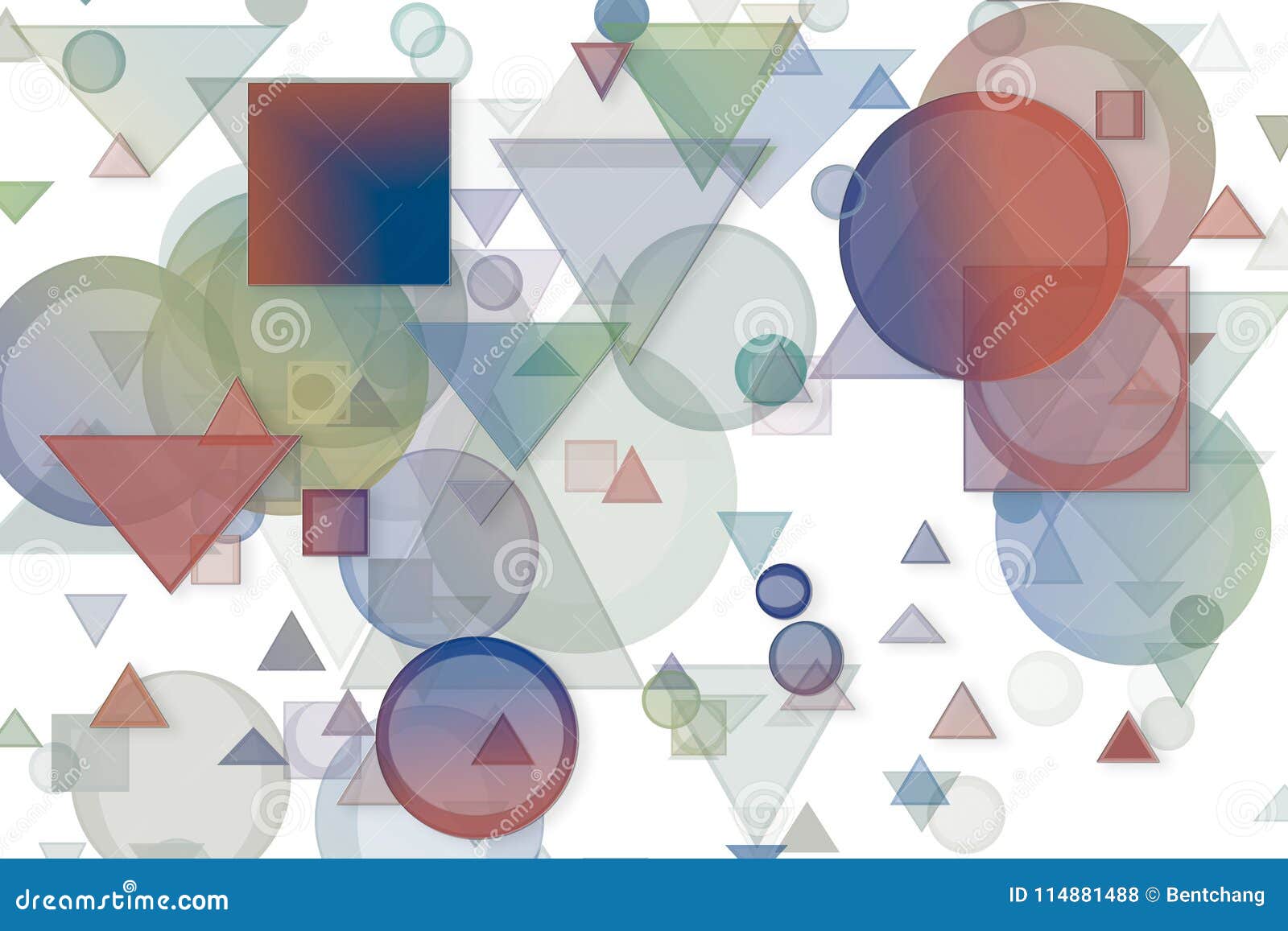 Abstract Embossed & Random Circle, Square. Effect, Pattern, Triangle ...