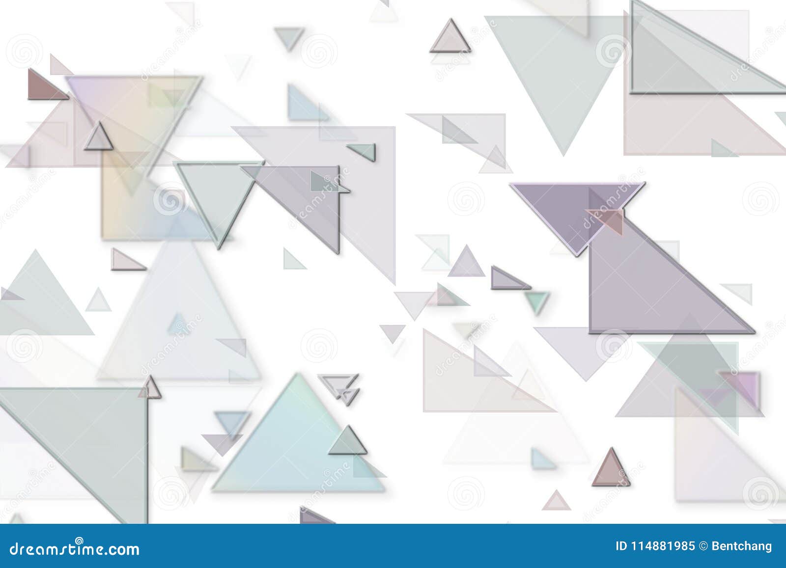 Abstract Embossed & Random Triangle Shape, Digital Generative Art for ...