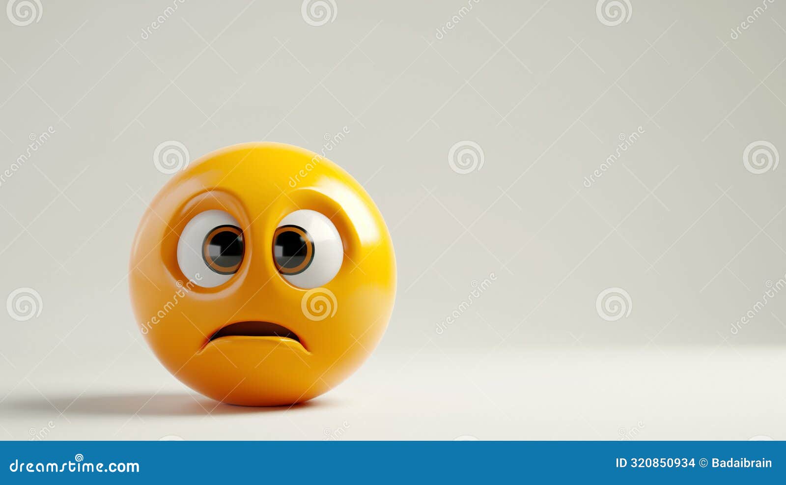 Abstract Emoji in the Form of Balls on a White Surface. Stock ...