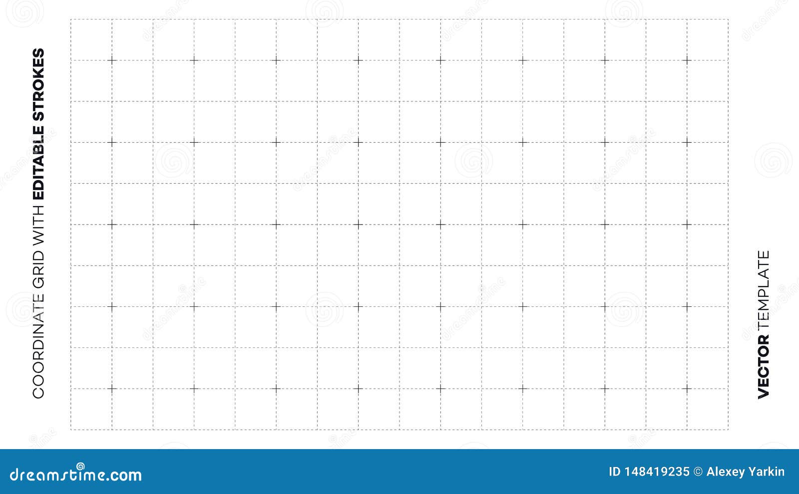 Abstract Empty Blueprint with Editable Outline Strokes. Vector Template ...