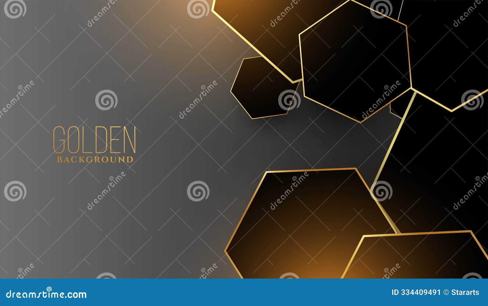 Abstract and Empty Golden Frame Background with Premium Touch Stock ...
