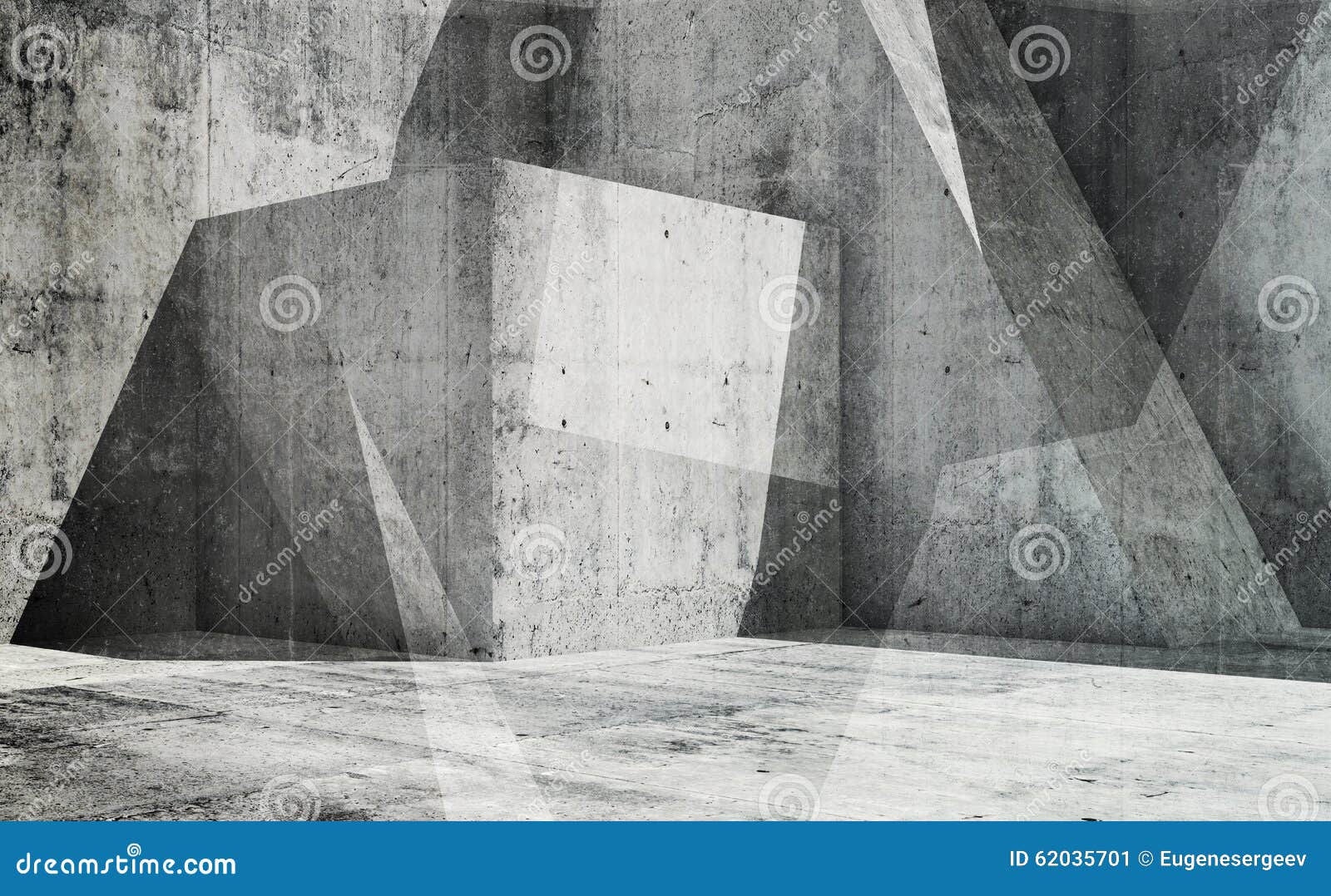 Abstract Empty Interior Background, 3d Art Stock Illustration ...