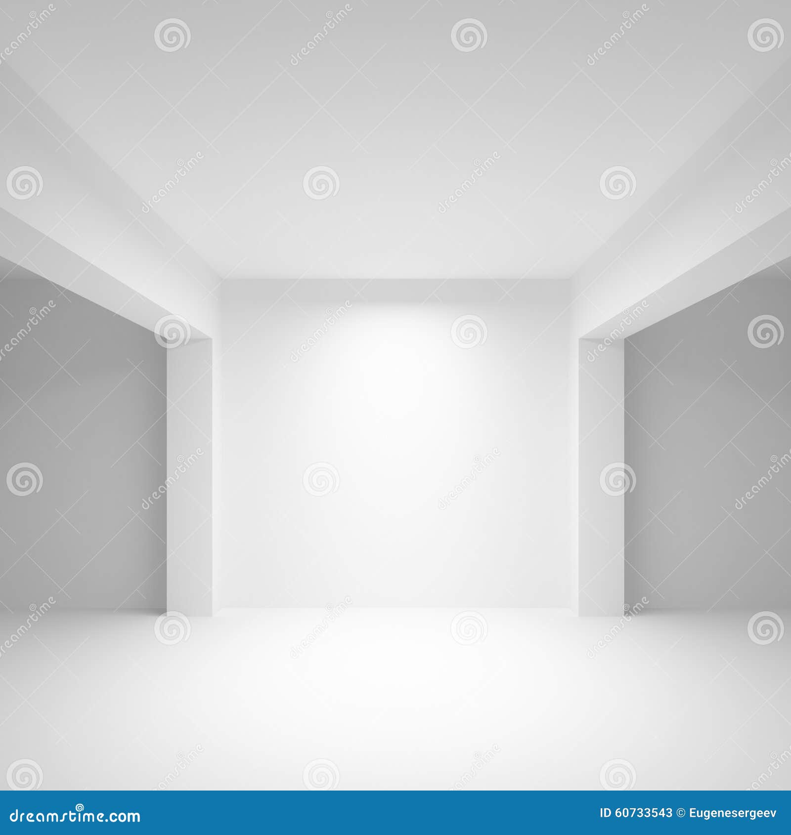 Abstract Empty Interior Background, 3d Render Stock Illustration ...