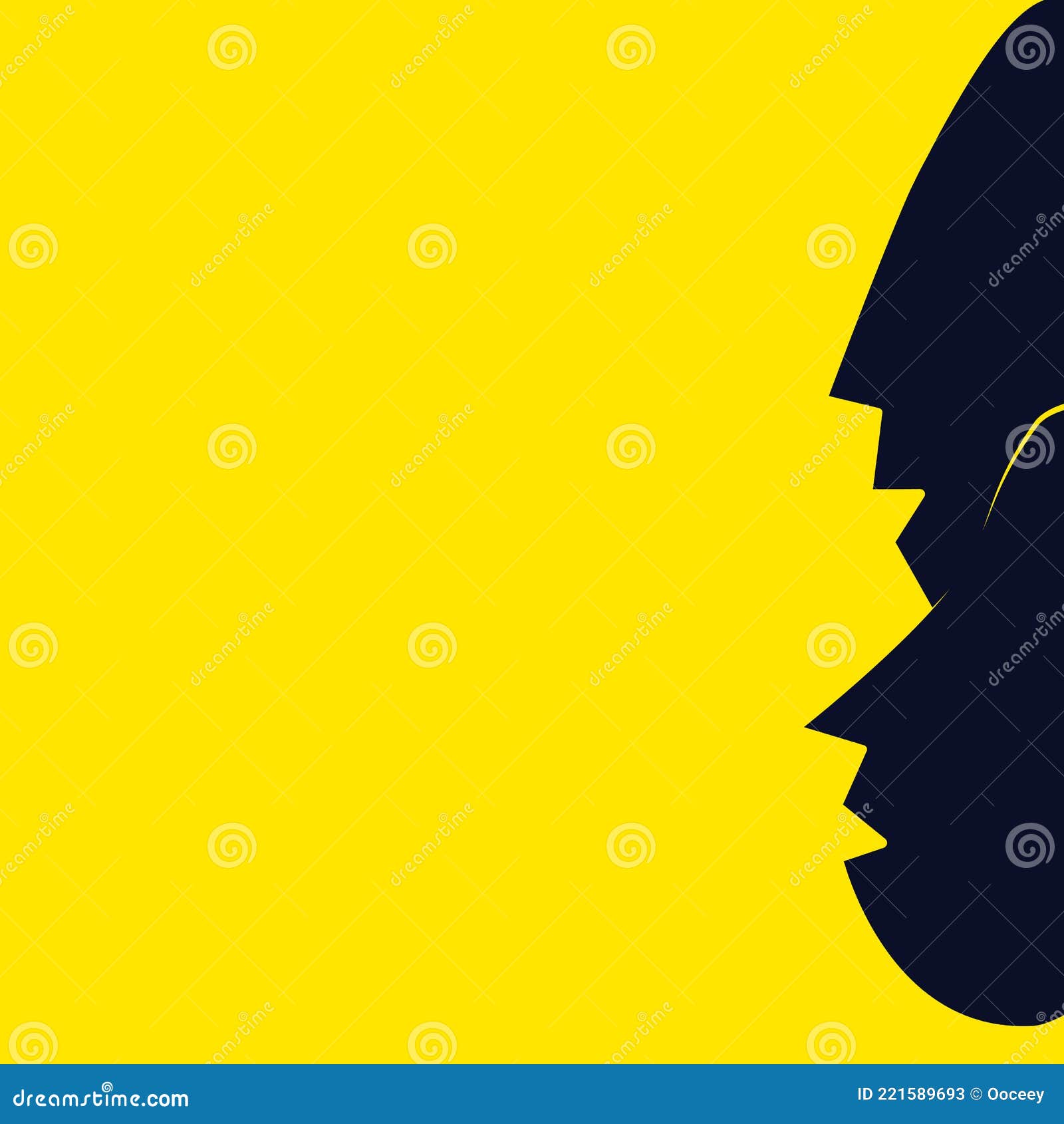 Abstract Empty Profile Faces with Blank Message Space Stock ...
