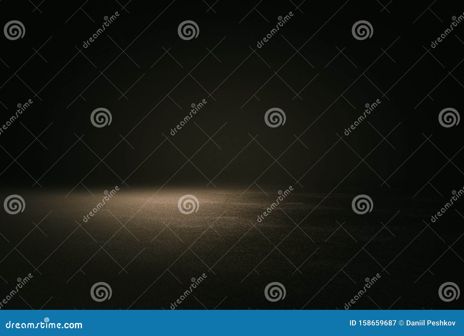 Abstract Empty Spacious Place for Presentation with Dark Wall and Floor ...
