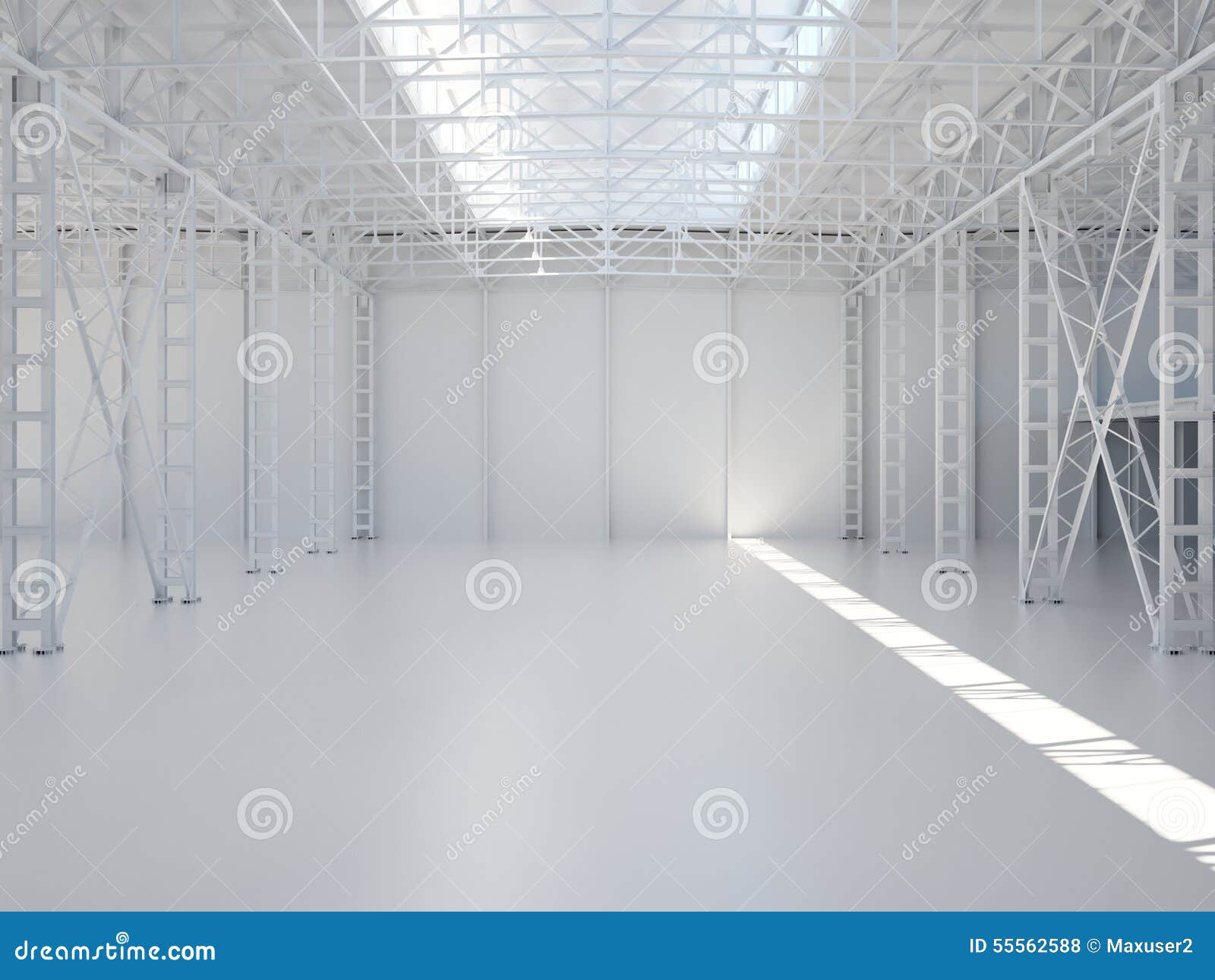 Abstract Empty Warehouse Interior Stock Photo - Image of industry ...