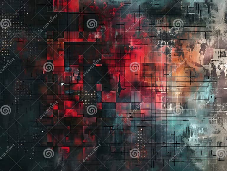 Abstract Encryption Shield Tapestry Background - Cyber Security Concept ...