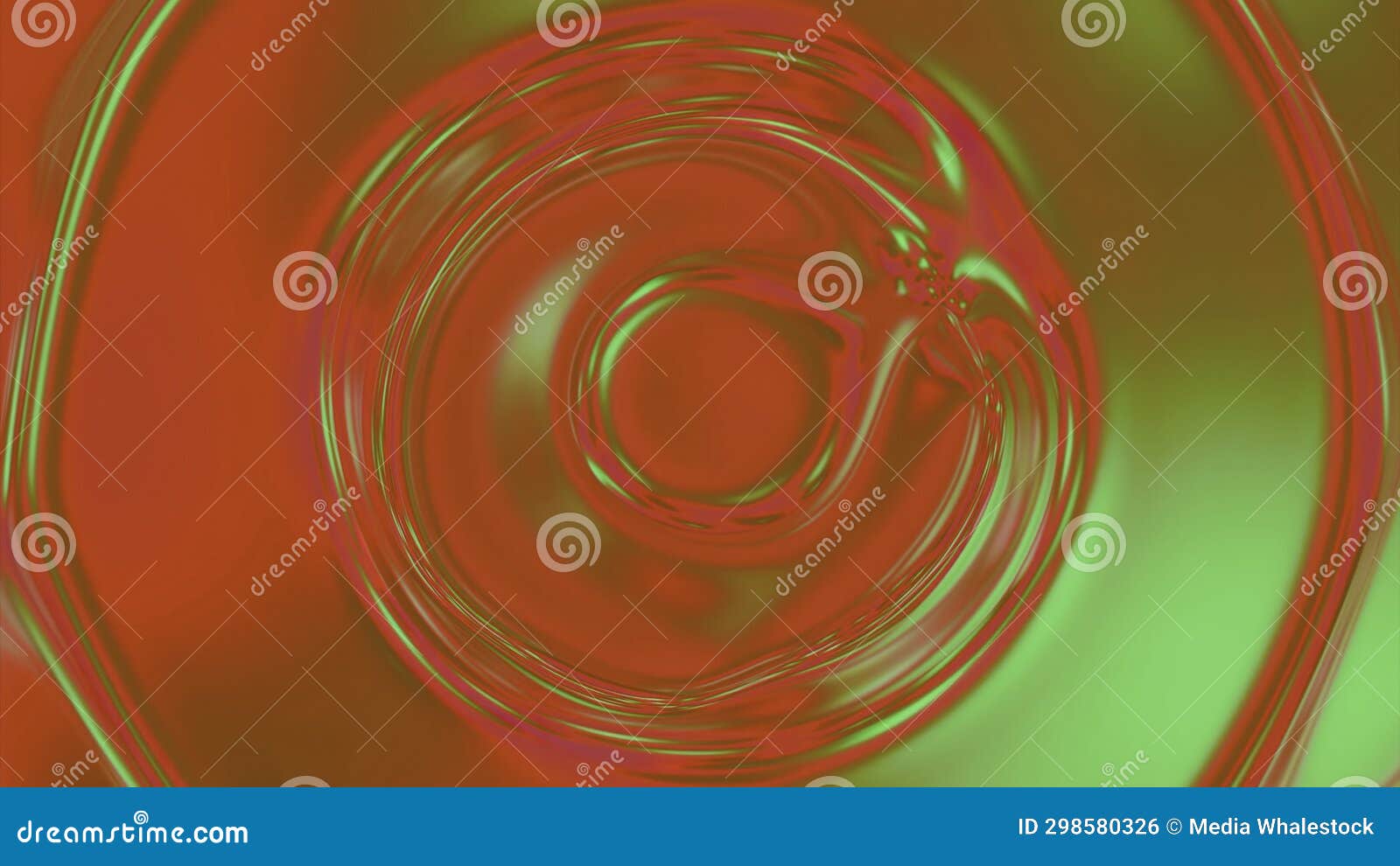 Abstract Endless Spreading Water Rings. Design. Colorful Liquid Texture ...
