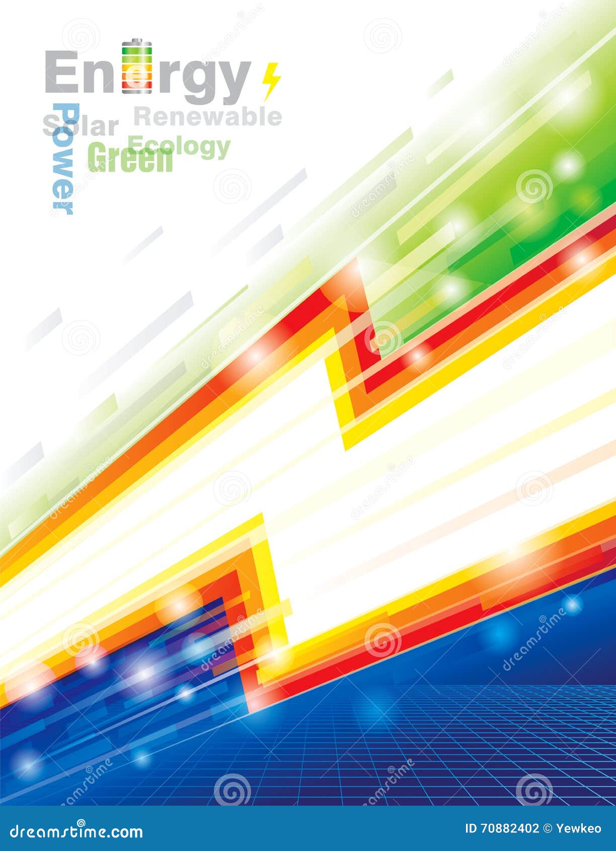 Abstract Energy Background stock vector. Illustration of lightning ...