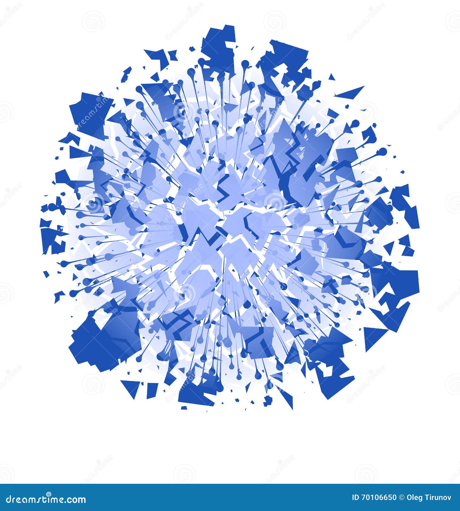 Abstract Energy Power Burst Explosion and Particle on Stock Vector ...