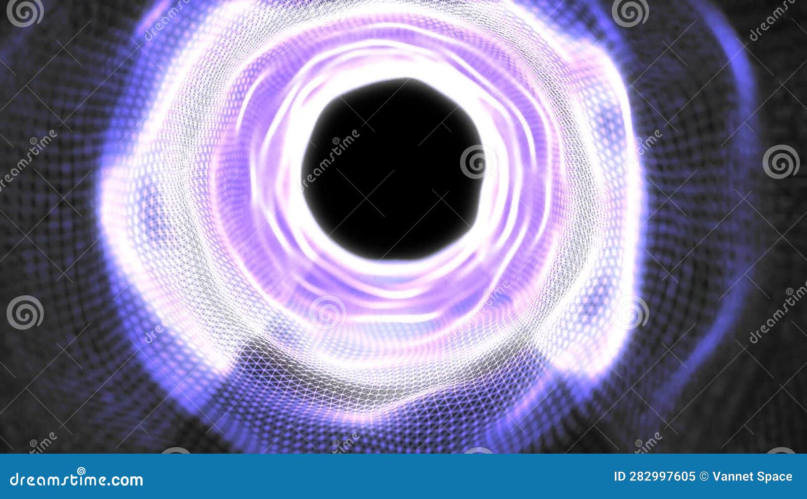 Abstract Energy Tunnel in Space. Energy Force Fields Tunnel in Outer ...