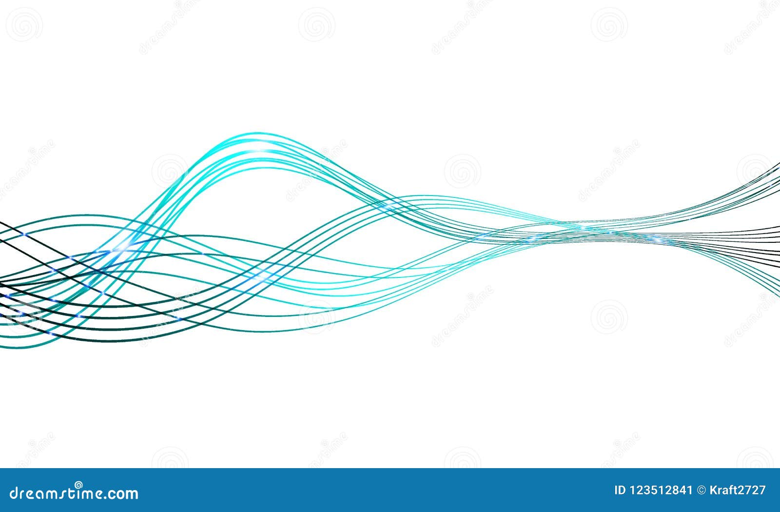 Abstract Energy of a Wave Line Stock Vector - Illustration of motion ...