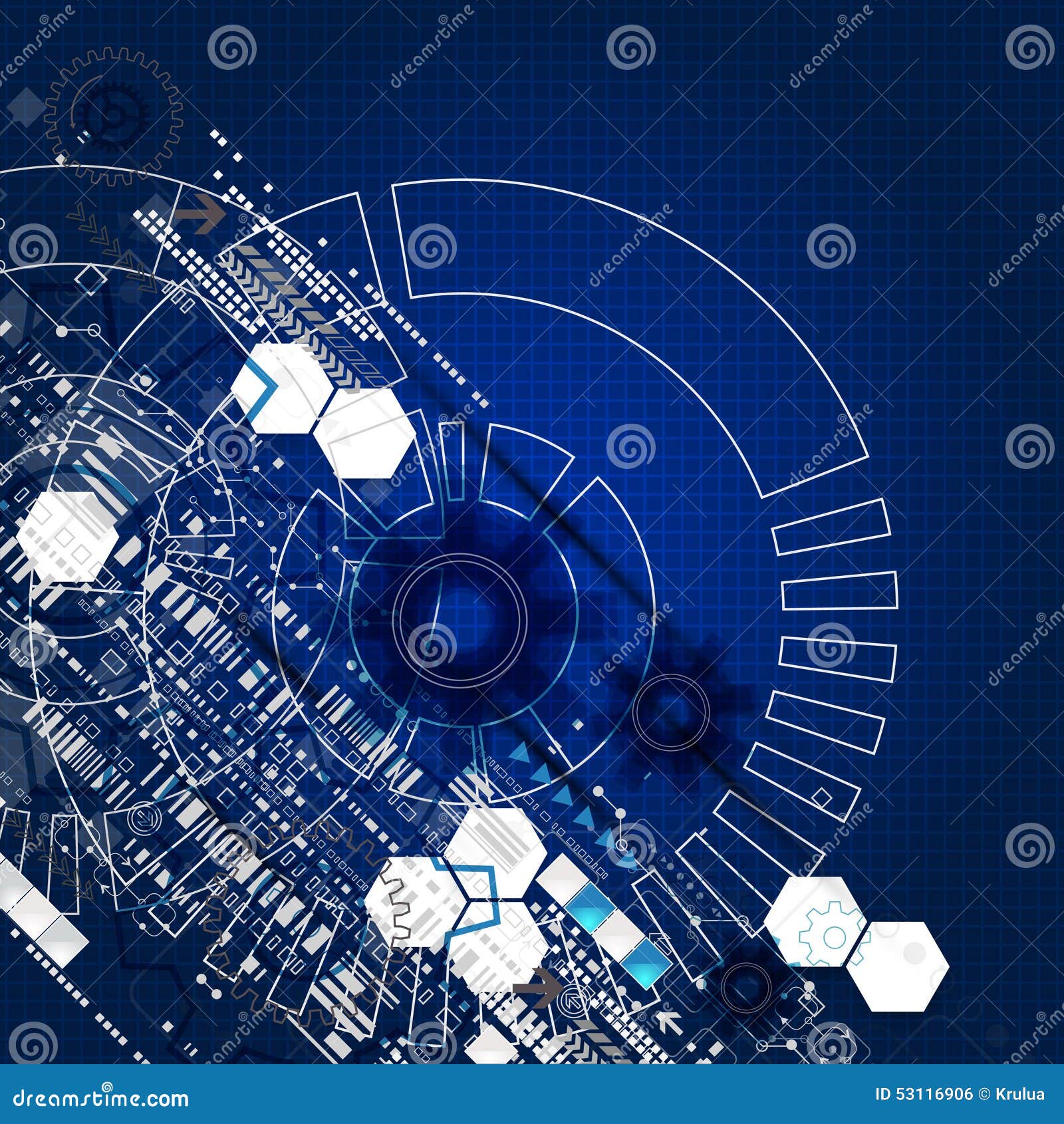 Abstract Engineering Future Technology Background. Stock Vector ...