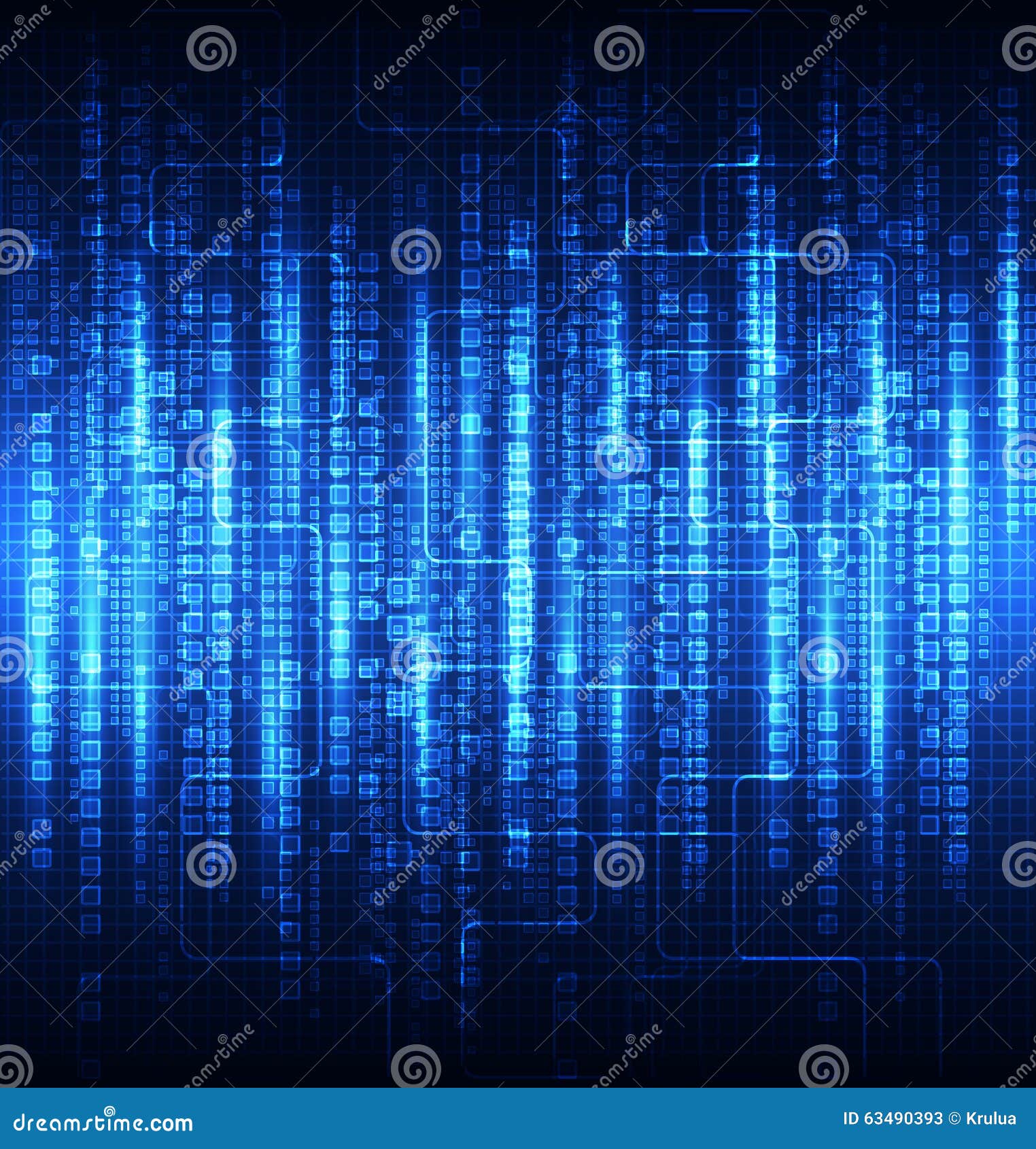 Abstract Engineering Future Technology Background. Stock Illustration ...