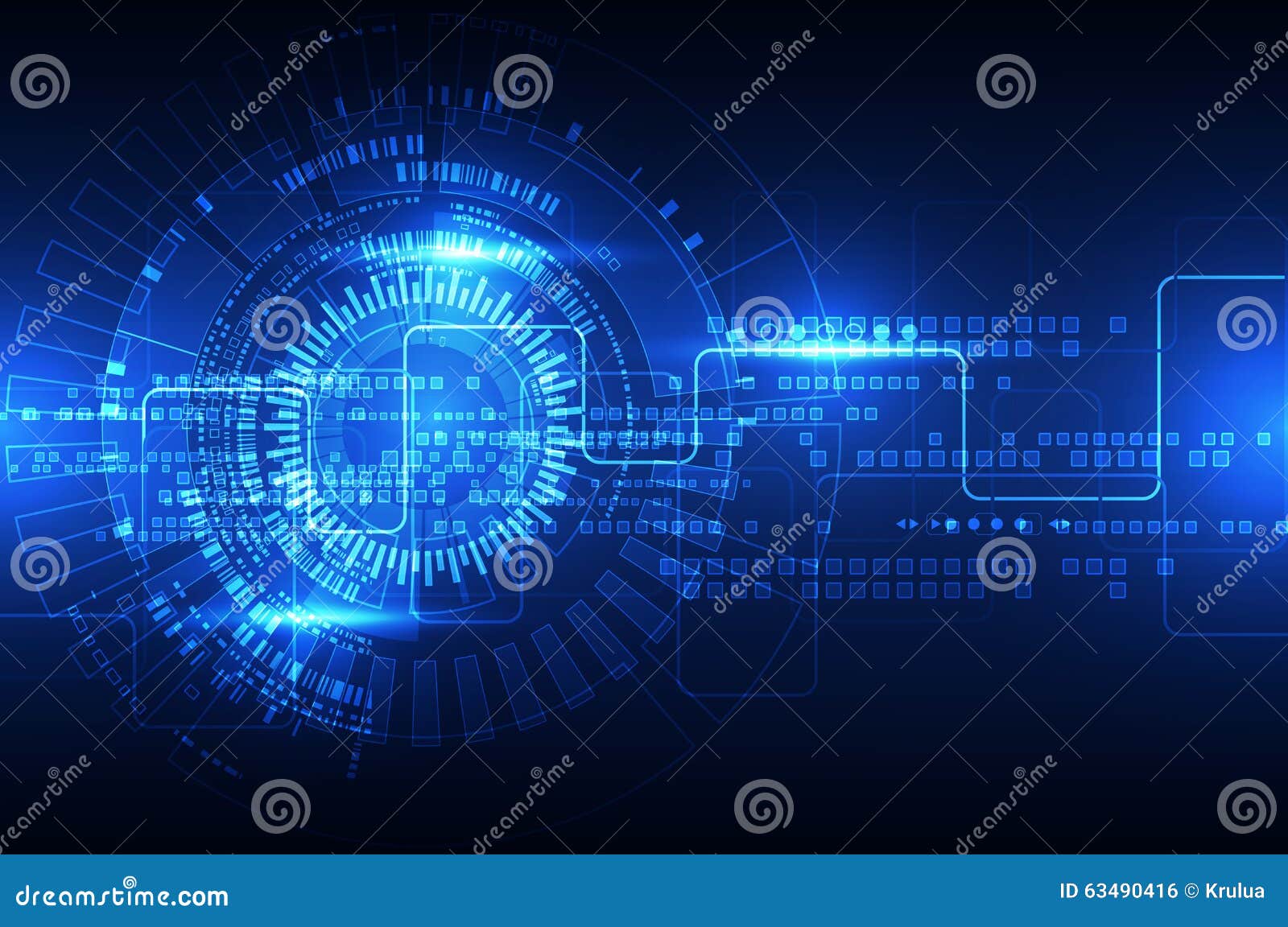 Abstract Engineering Future Technology Background. Stock Illustration ...