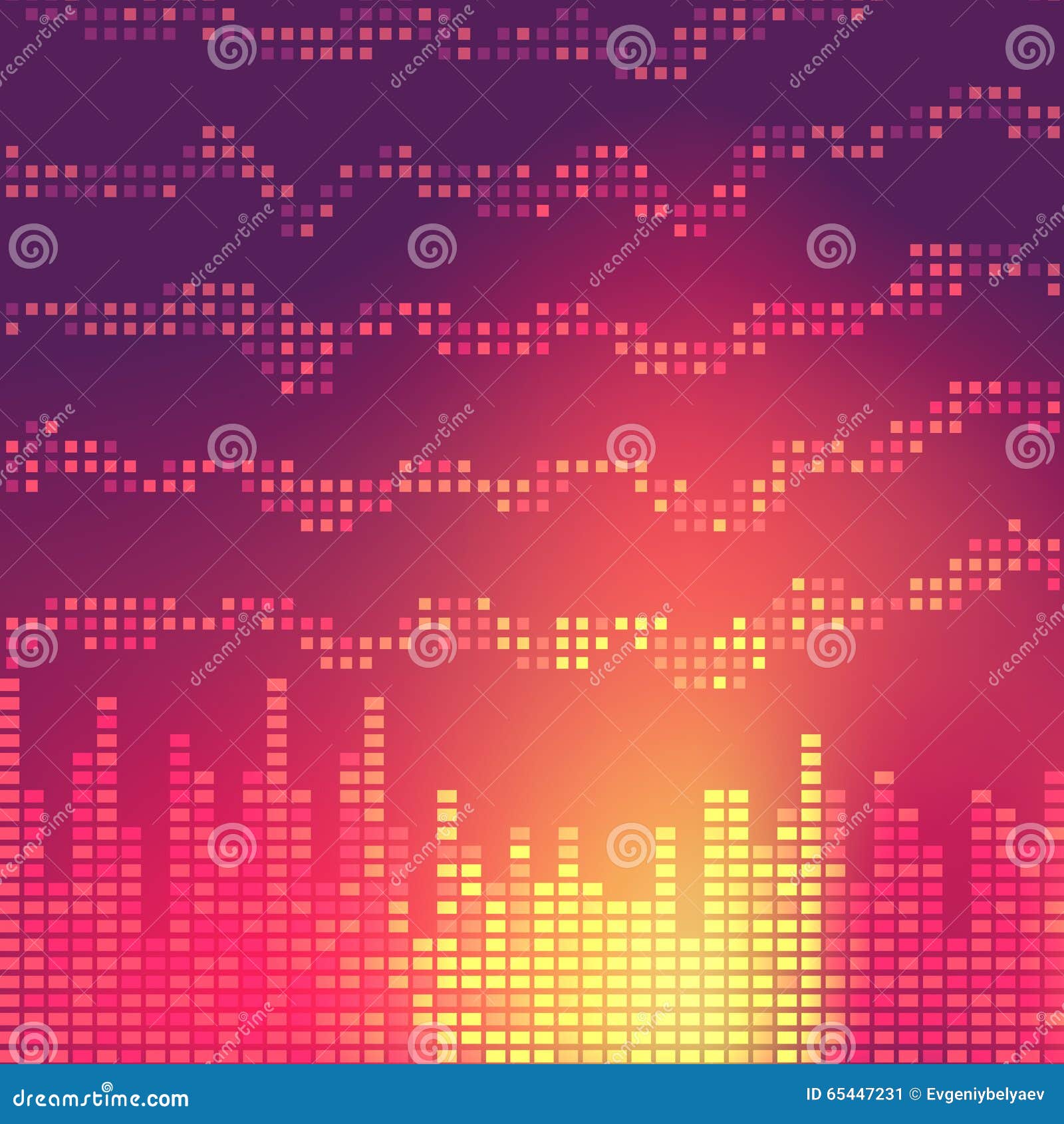 Abstract Equalizer, Music, Sound Wave, DJ. Vector Illustration. Stock ...