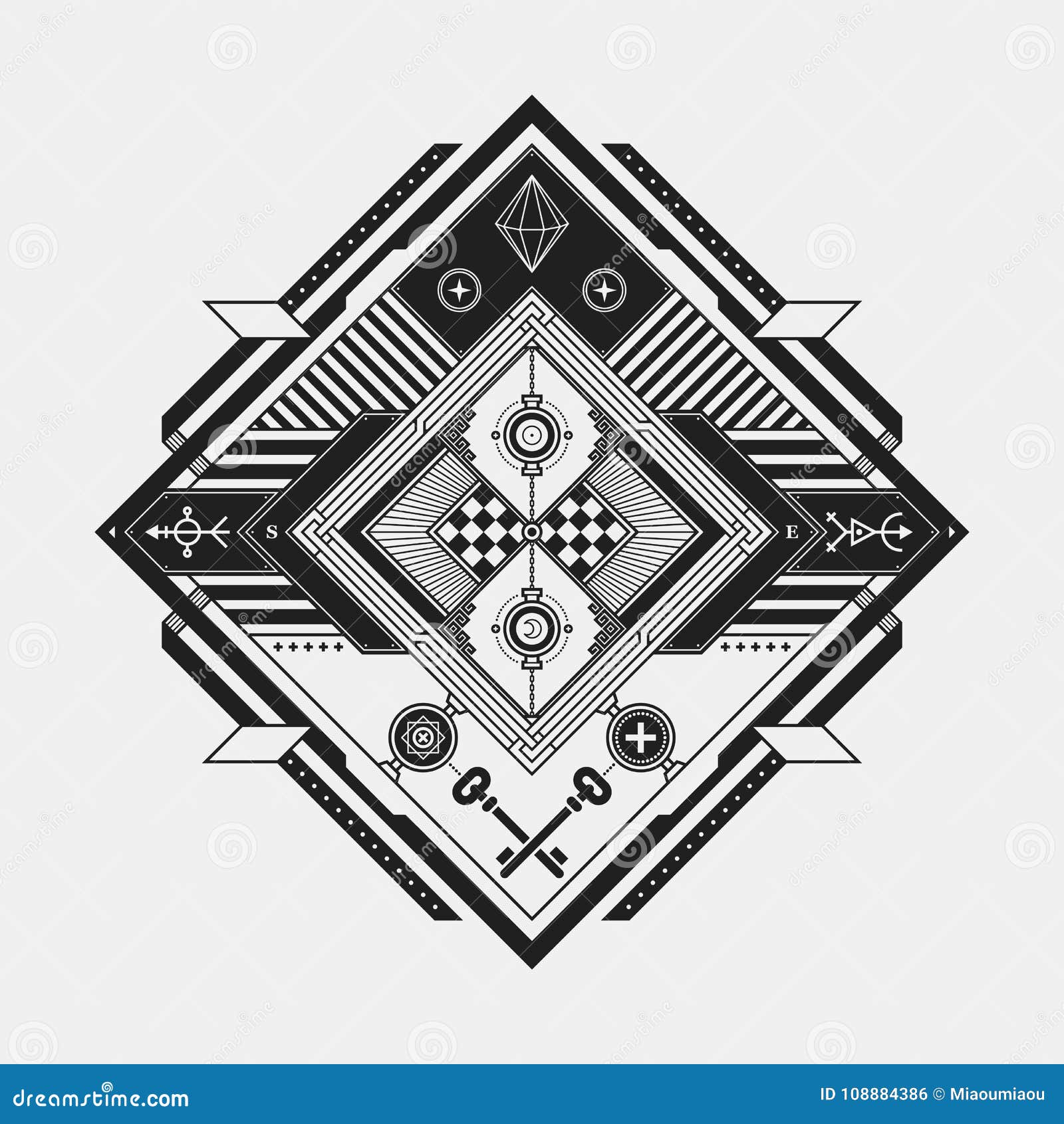 Abstract Esoteric Design Element. Modern Vector Design Stock Vector ...