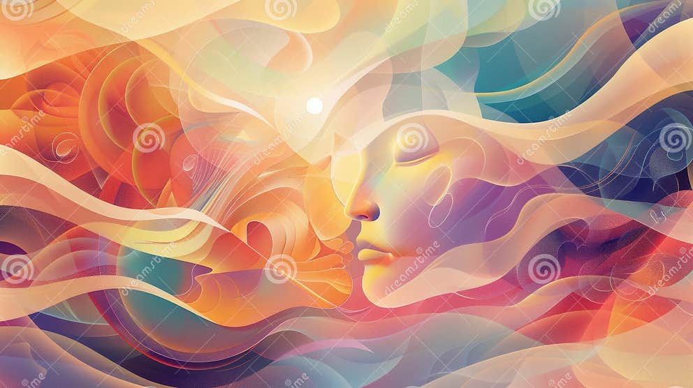 Abstract Essence of Reiki Energy Flow Visualization Stock Photo - Image ...