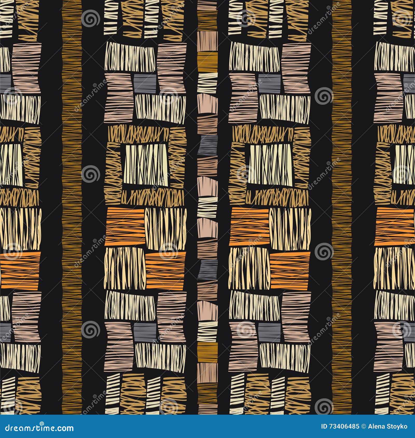 Abstract Ethnic Seamless Pattern Stock Vector - Illustration of digital ...