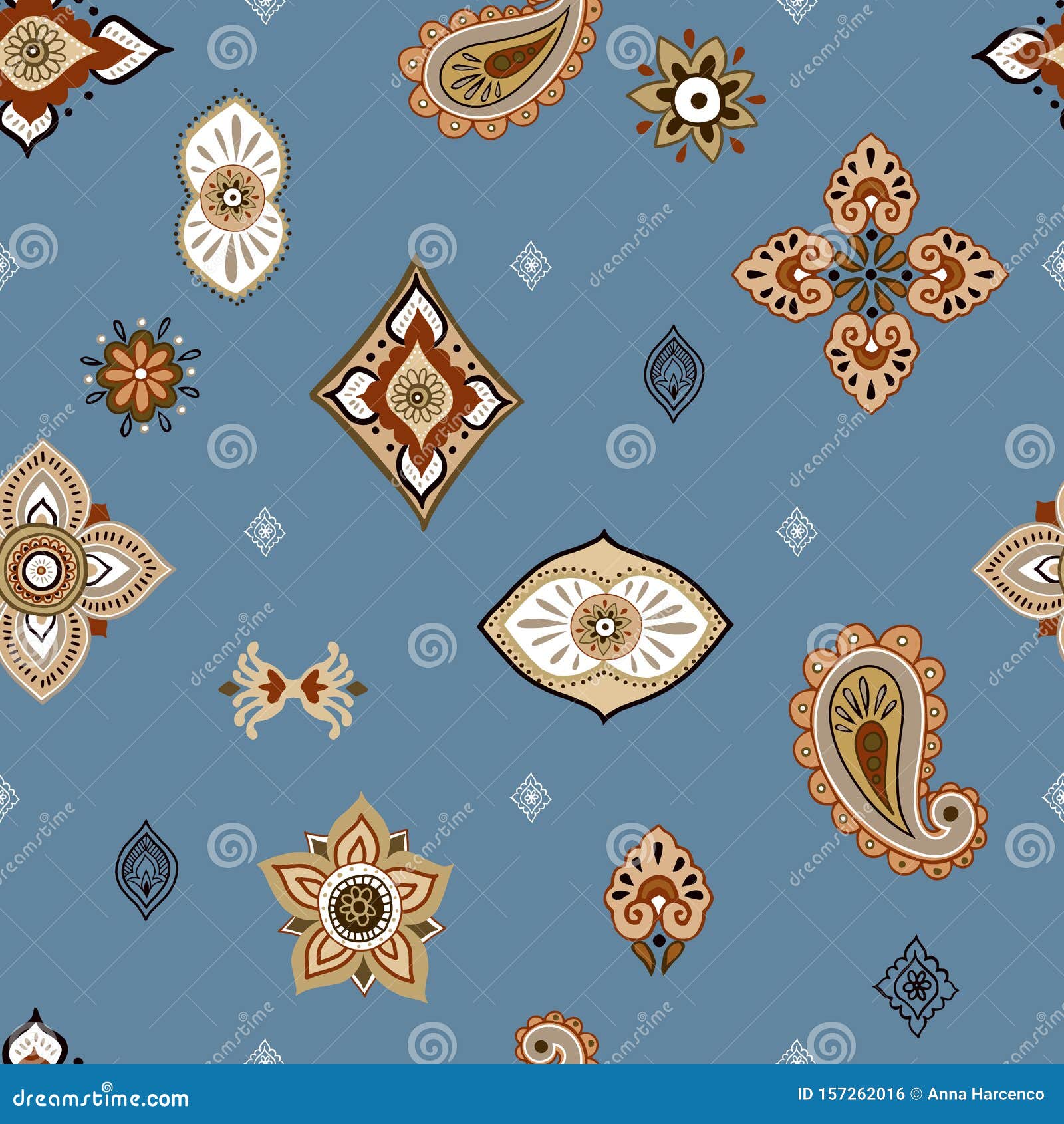 Abstract Ethnic Seamless Pattern. Traditional Background. Boho Style ...
