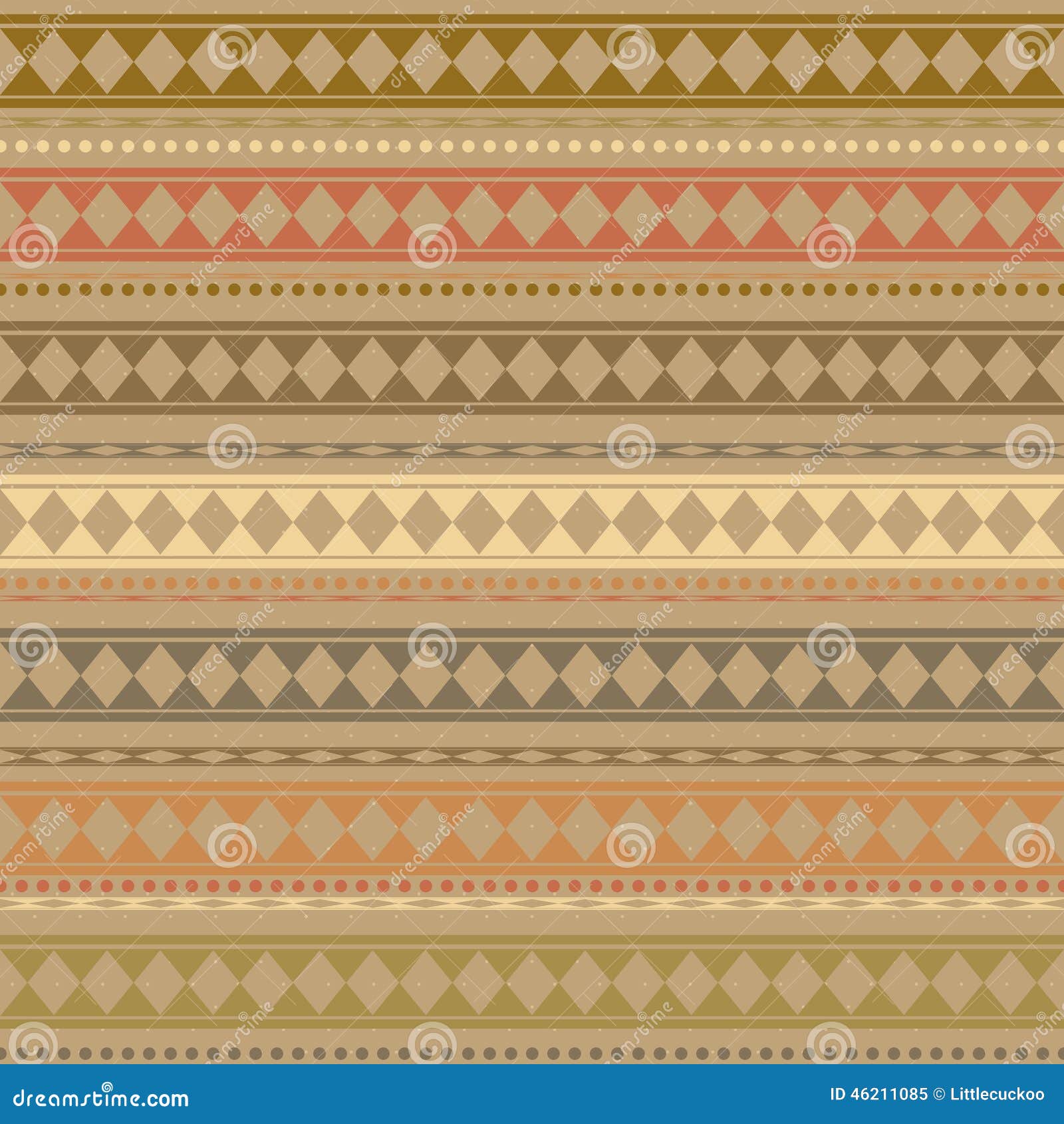 Abstract Ethnic Texture, Seamless Fabric Pattern Stock Vector ...