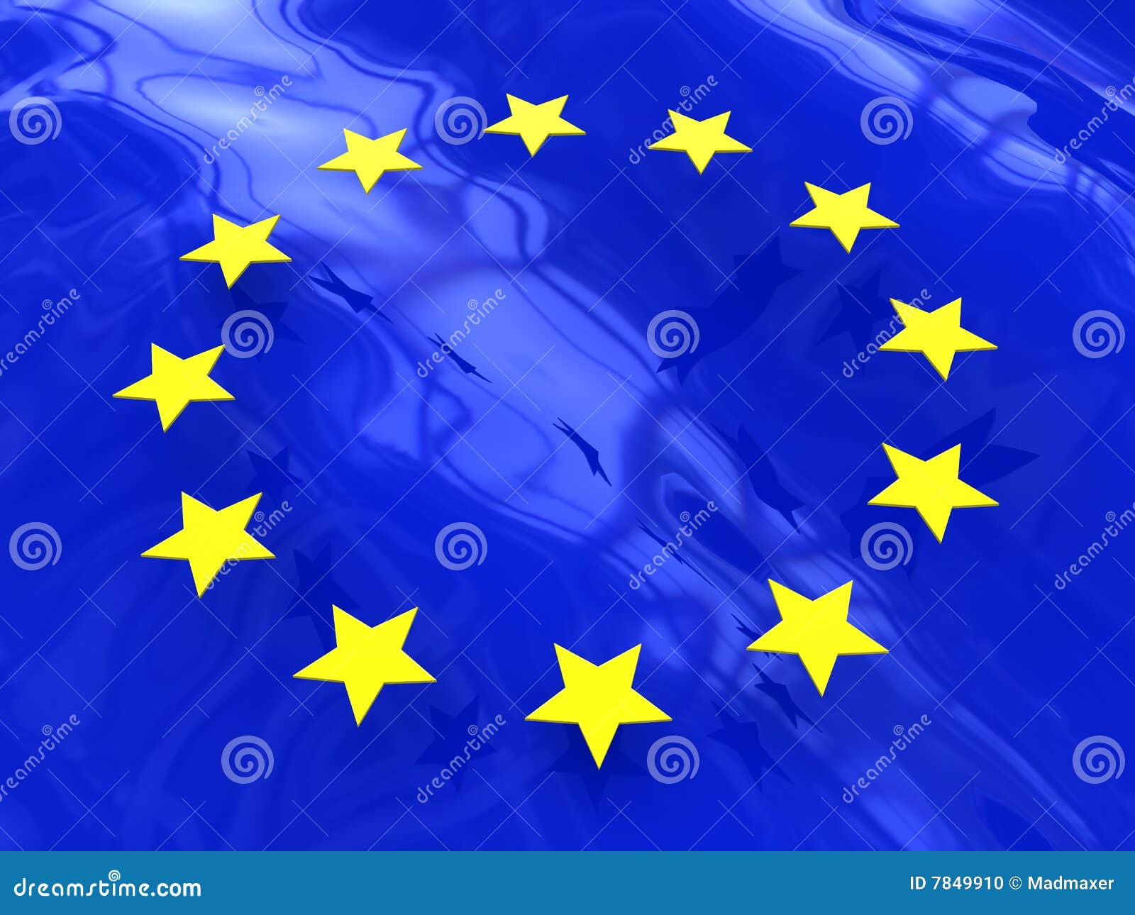 Abstract euro flag stock illustration. Illustration of togetherness ...