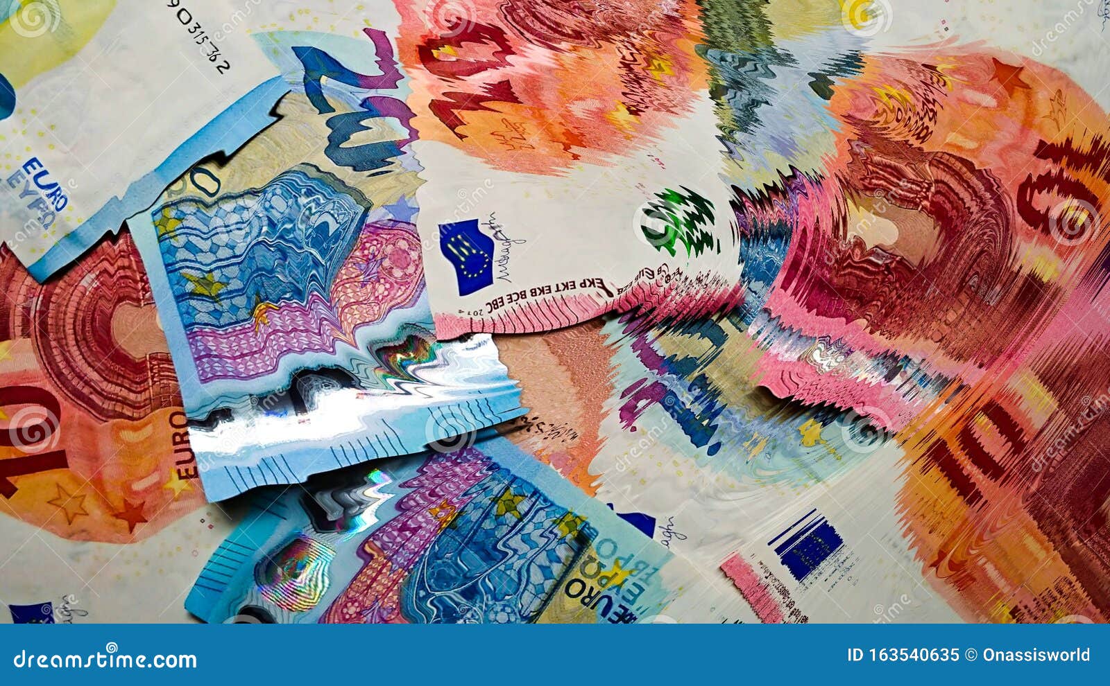 Abstract Euro Notes Money Cash Art Stock Image - Image of abstract ...