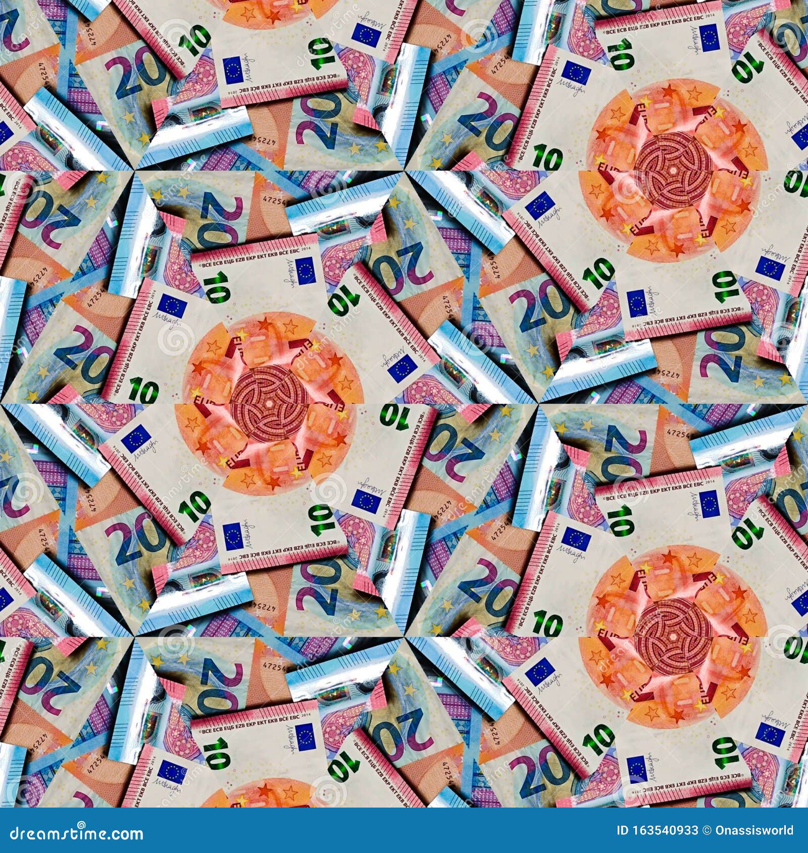 Abstract Euro Notes Money Cash Art Stock Image - Image of background ...