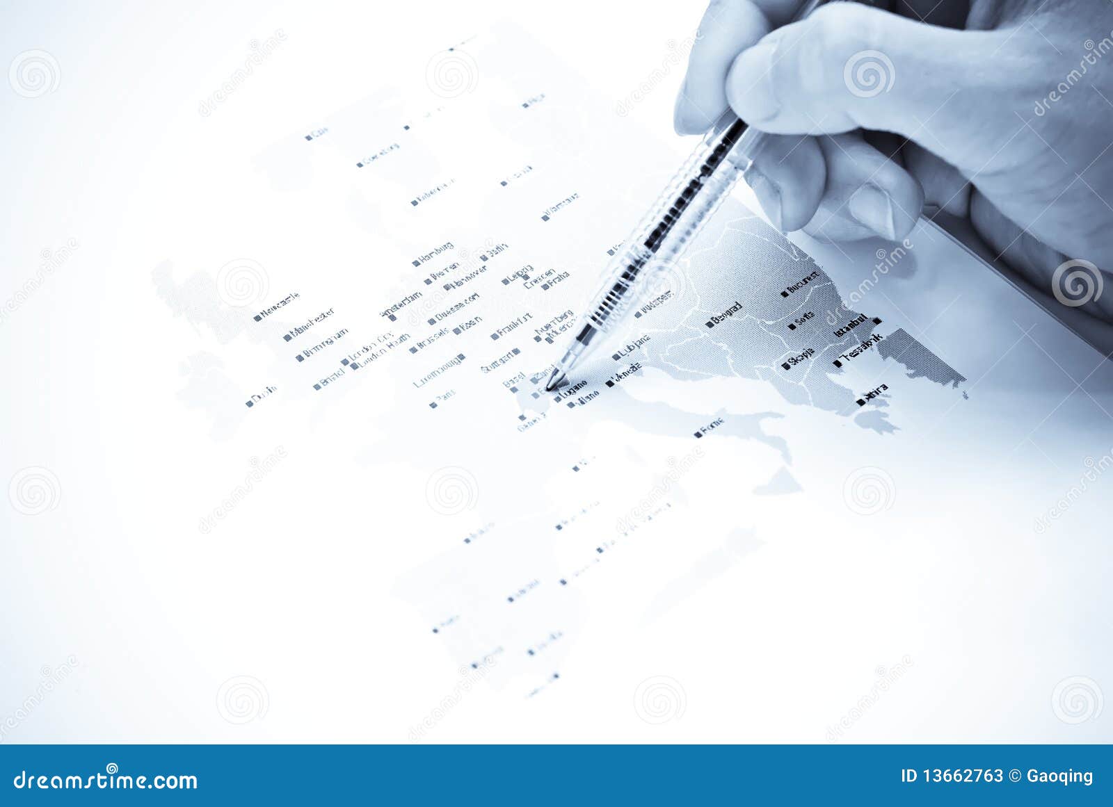 Abstract Europe Map with a Human Hand Stock Image - Image of drawing ...