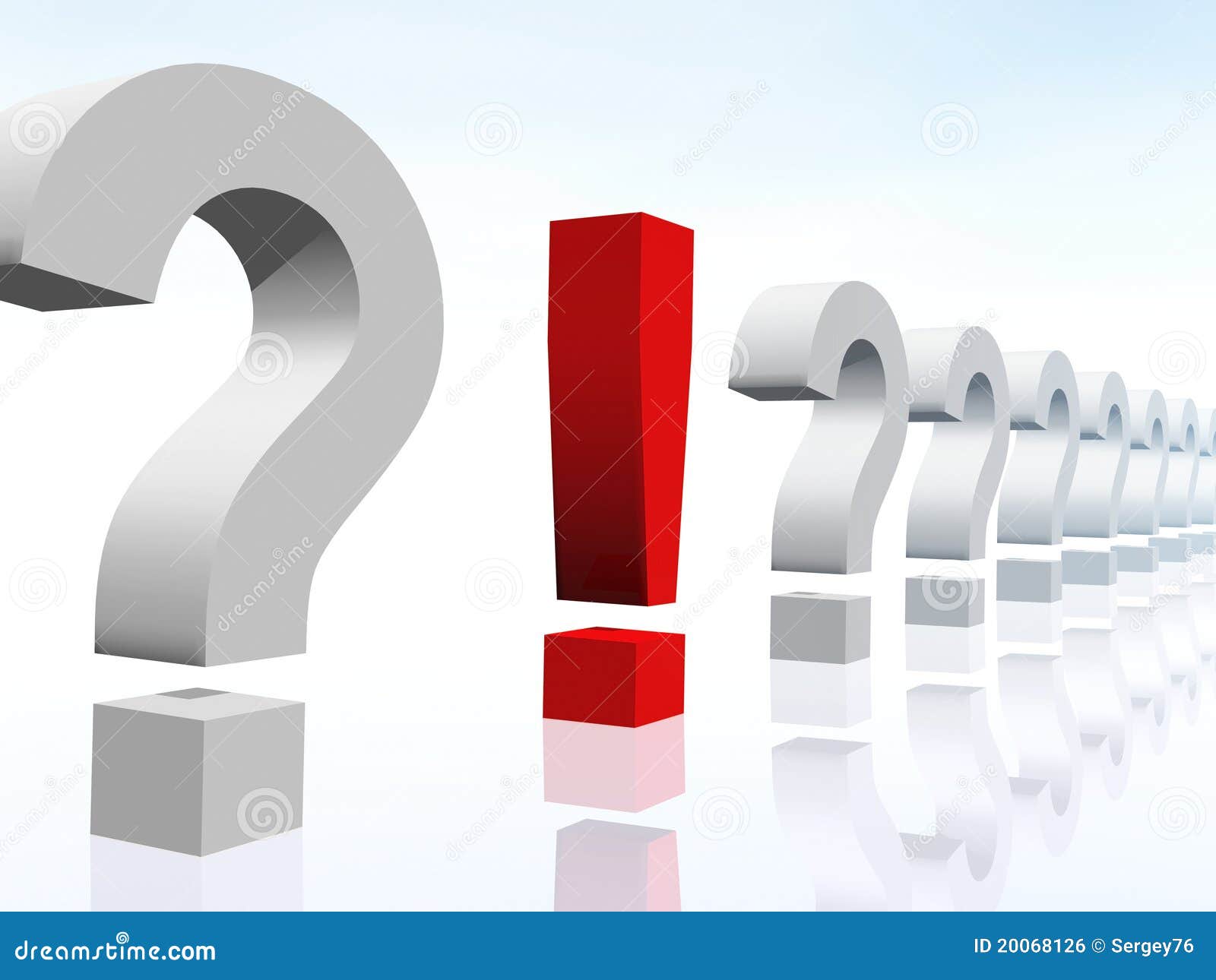 Abstract Exclamation and Question Stock Illustration - Illustration of ...