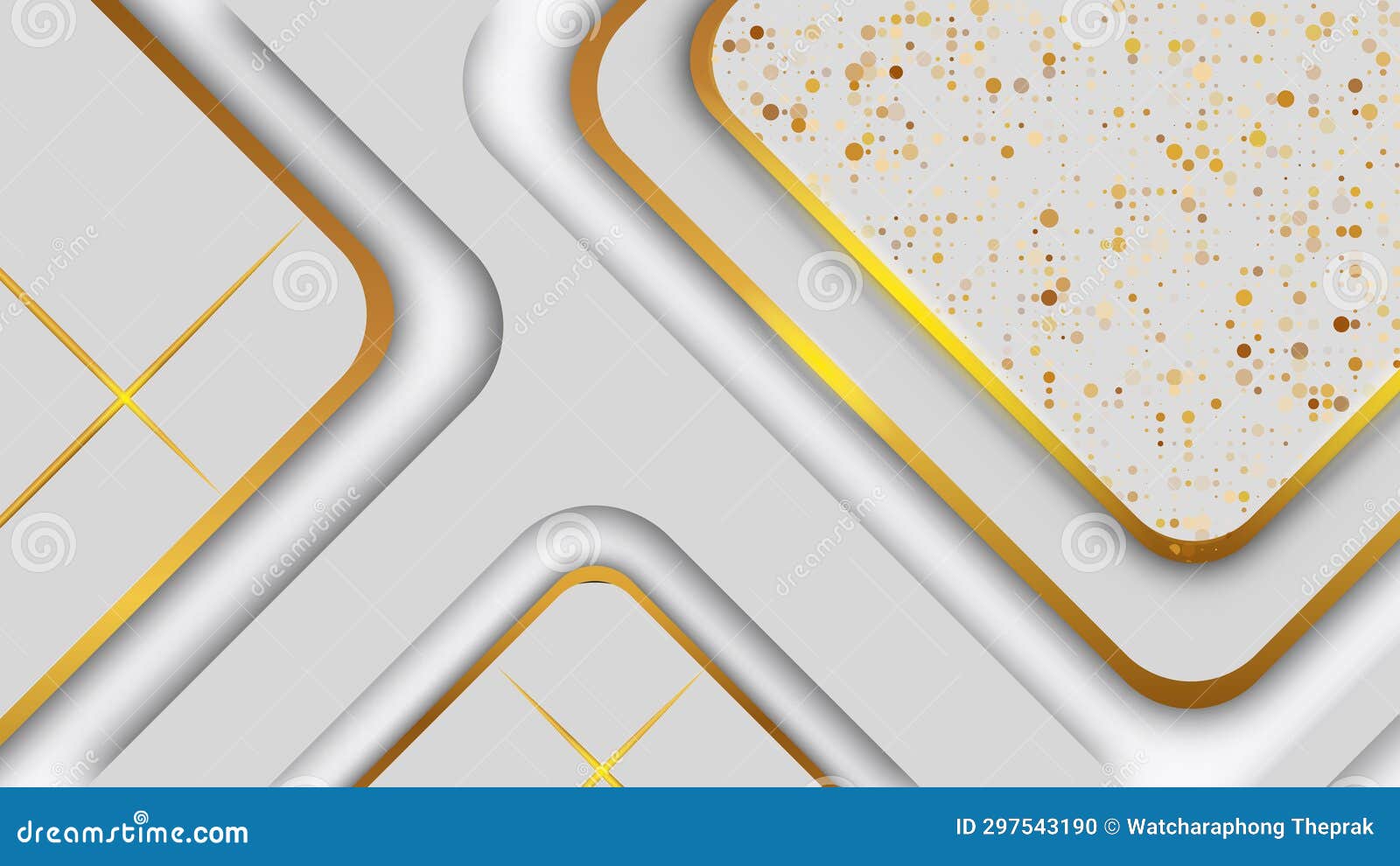 Abstract Exclusive Decoration, Modern Geometric with Gold Frame ...