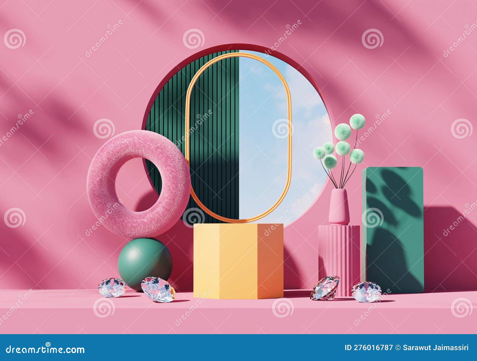 Abstract Exotic Minimal Modern Podium Platform for Product Display ...