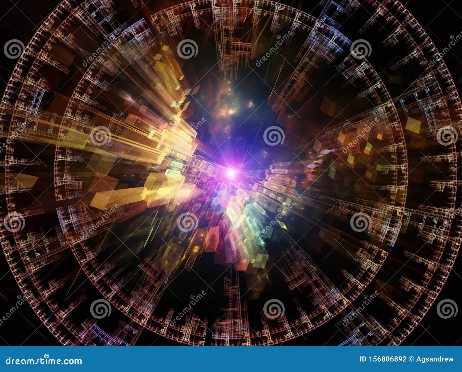 Abstract Expansion stock illustration. Illustration of perspective ...