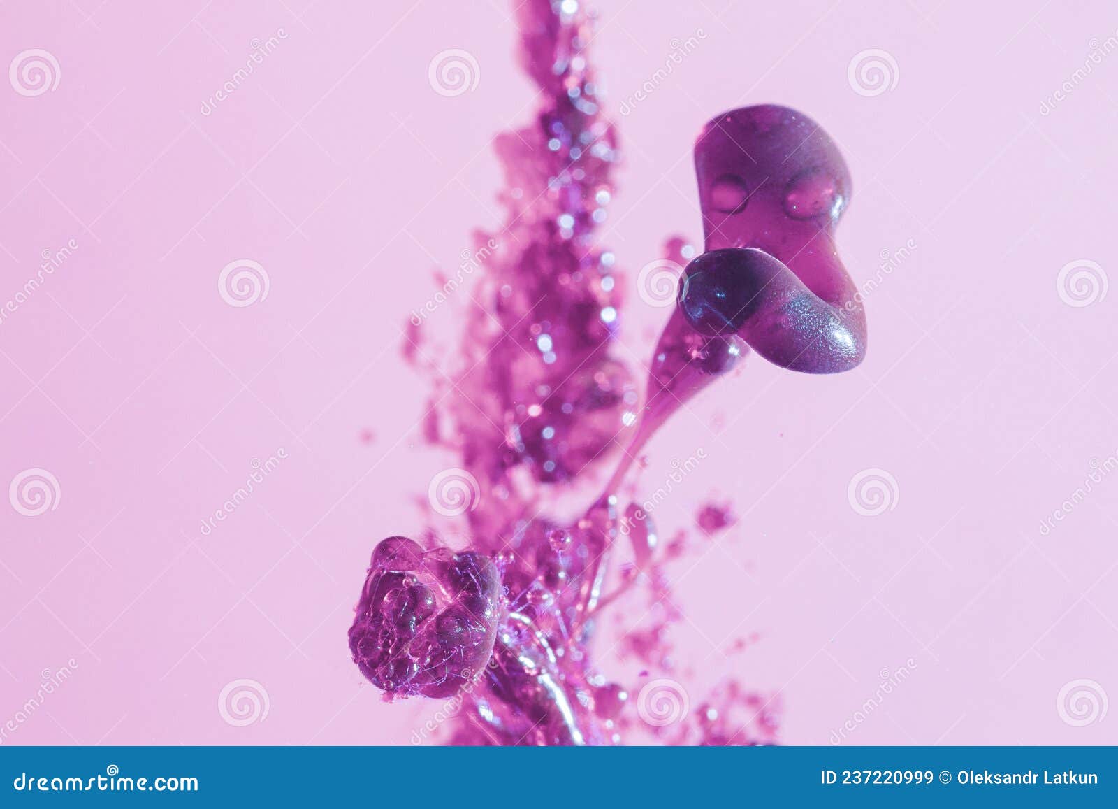 Abstract Exploding Fluid Slime Structure. High Quality Photo Stock ...