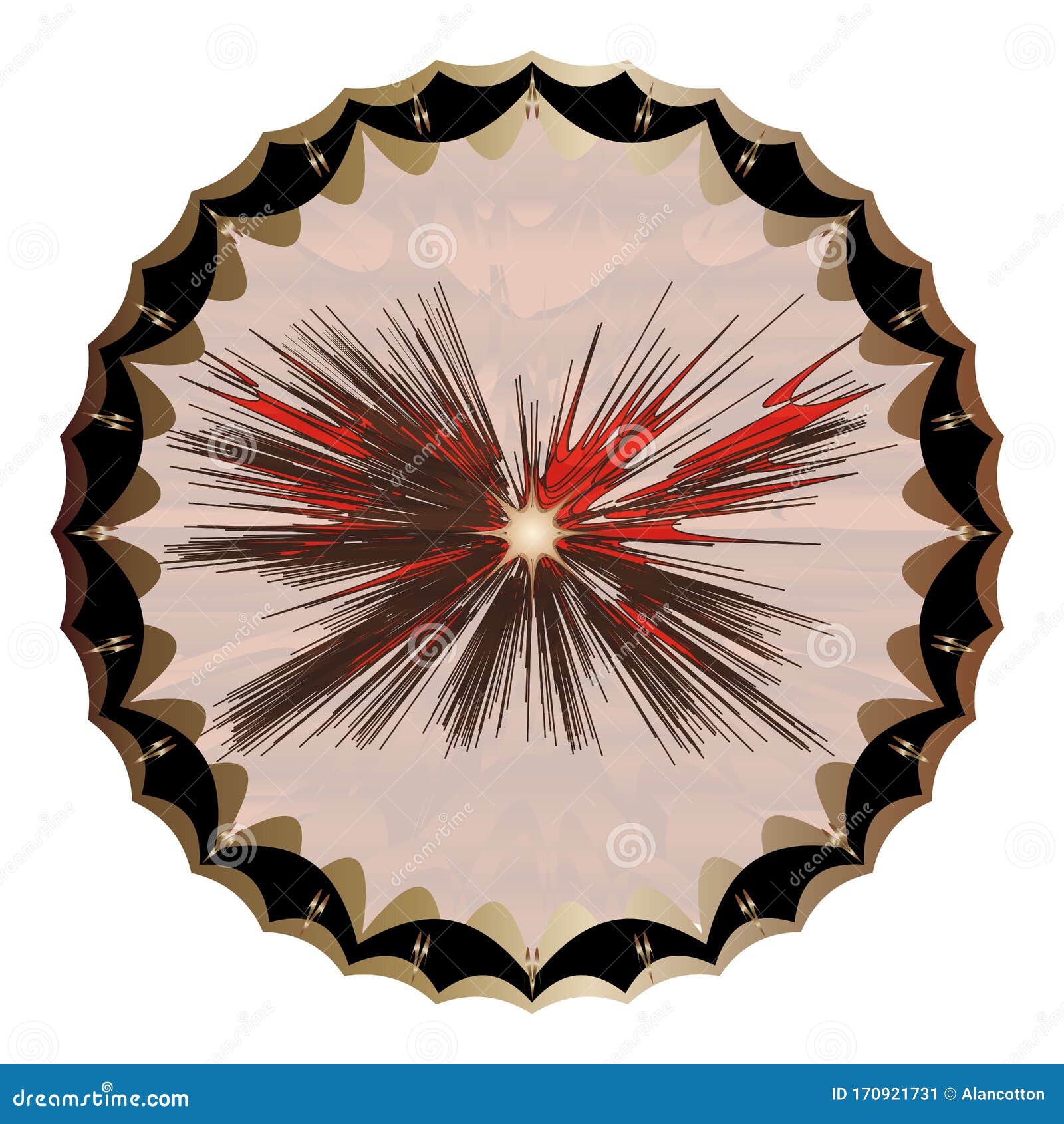 Abstract Exploding Star Background Stock Vector - Illustration of ...