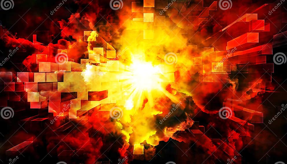 Abstract explosion stock illustration. Illustration of bang - 16596182