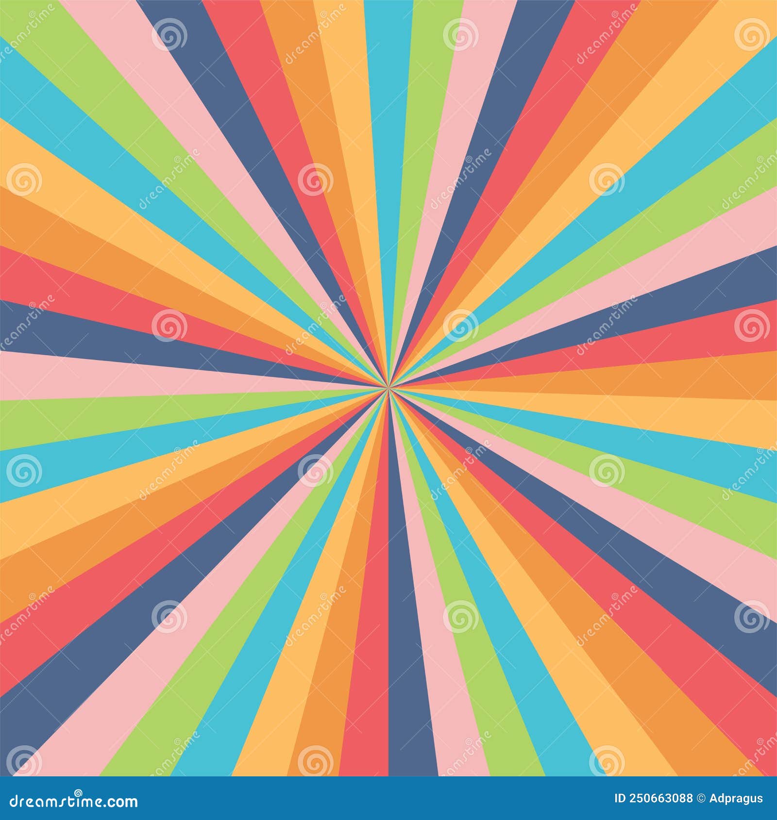 Abstract Explosion Background in Colorful Rainbow Gradient Color. Glare ...