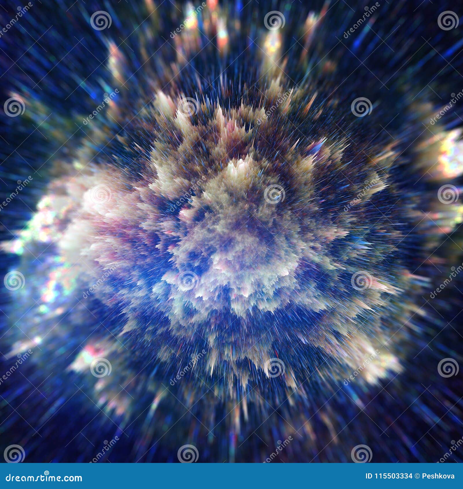 Abstract Explosion Background Stock Illustration - Illustration of ...