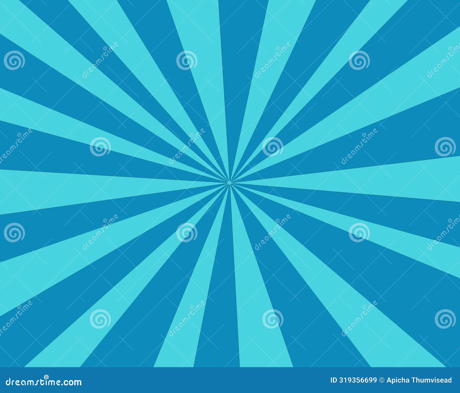 Abstract Explosion Background in Gradient Blue Color. Sun Burst ...
