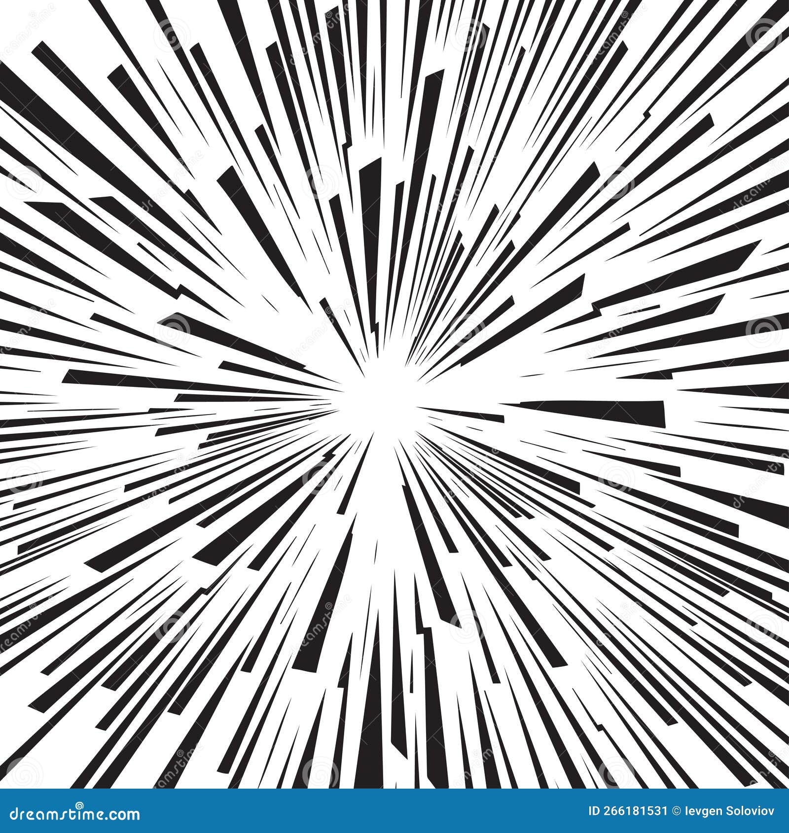 Abstract Explosion Black Perspective Lines Stock Vector - Illustration ...