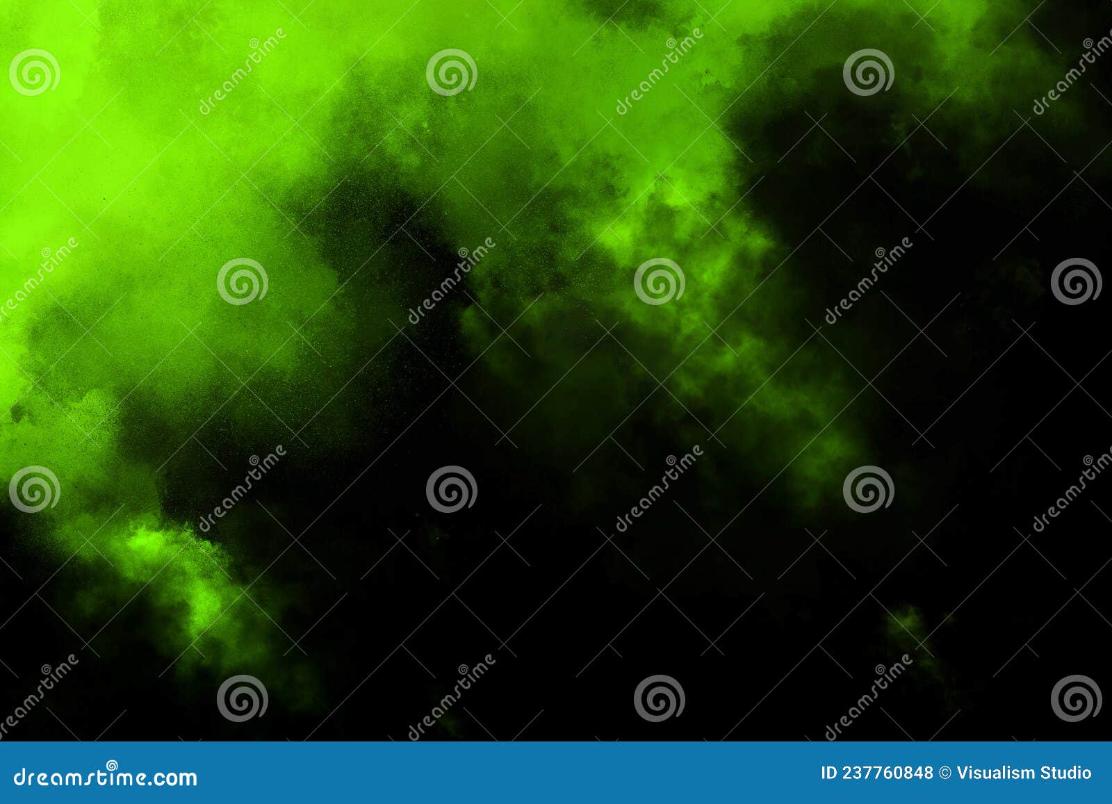 Abstract Explosion Dark Green Powder Multicolor Dust Explode Paint ...