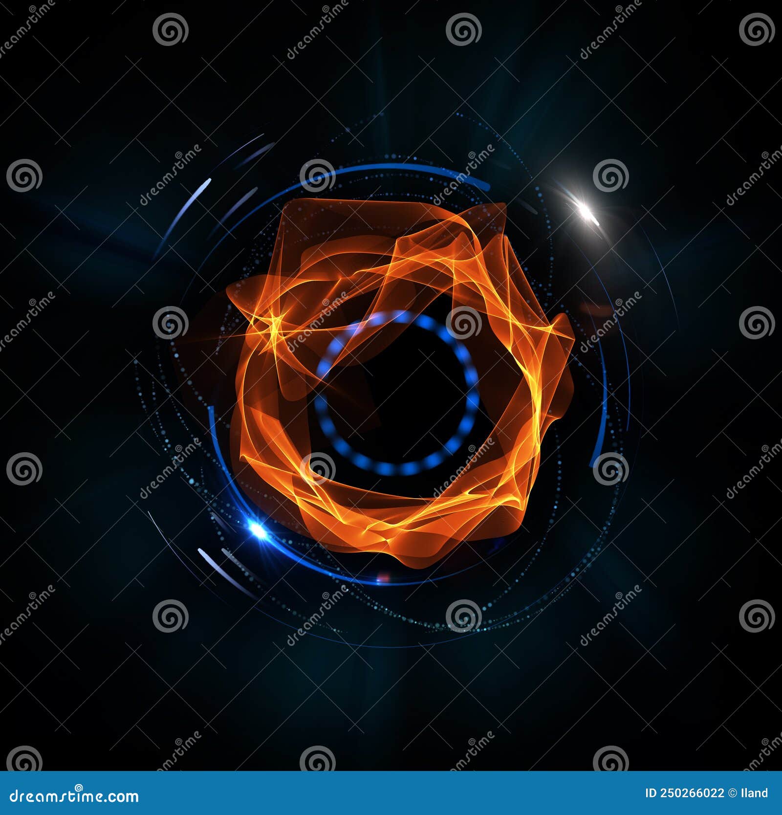Abstract Explosion Lines Equalizer Pattern Circle Shape. Stock ...