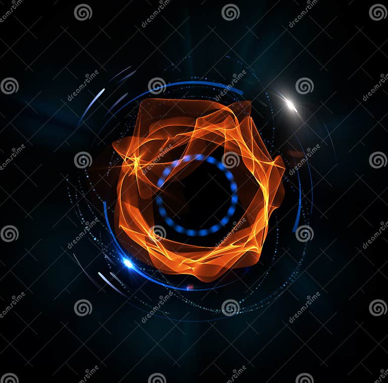 Abstract Explosion Lines Equalizer Pattern Circle Shape. Stock ...