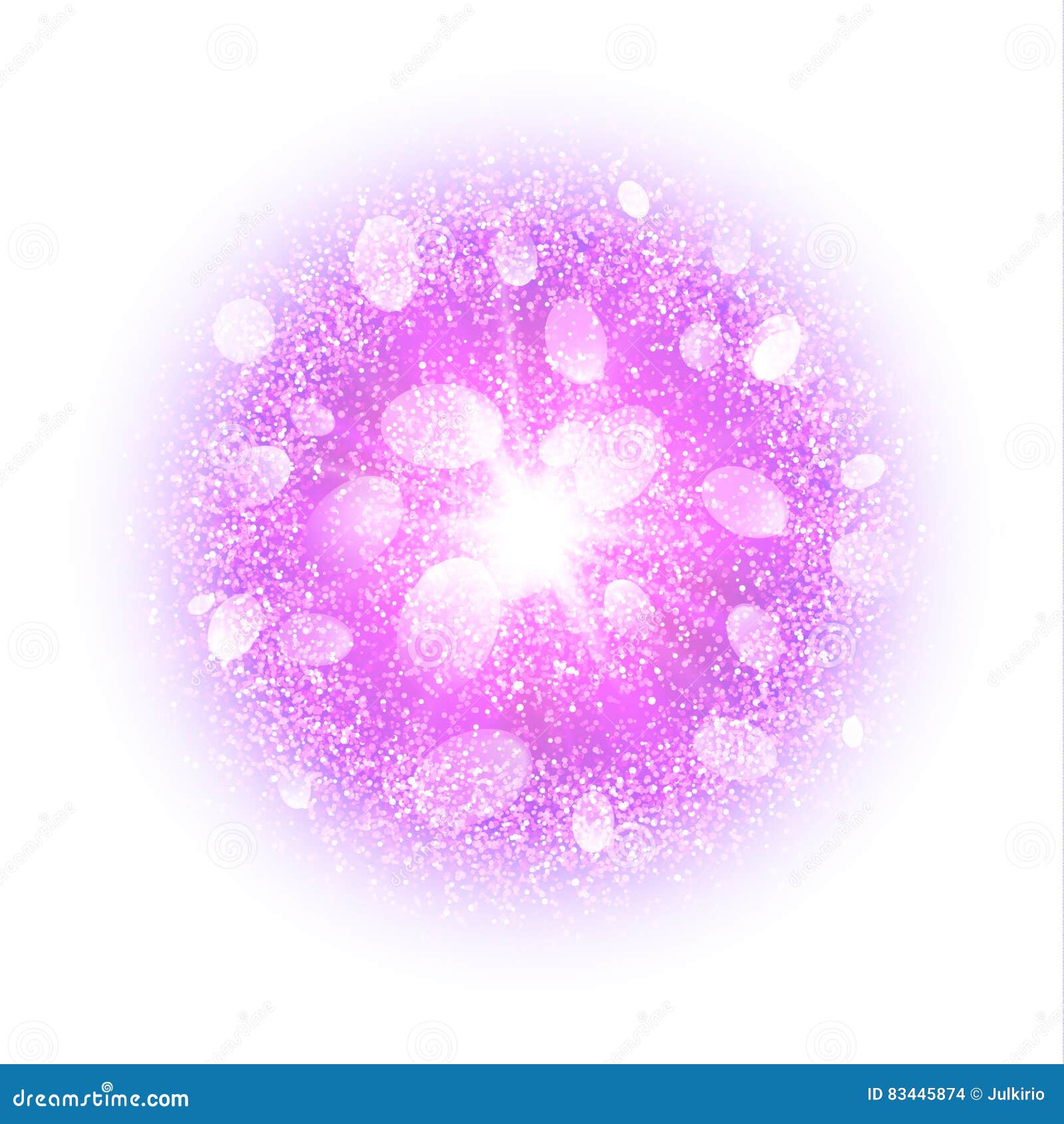 Abstract Explosion with Magenta Dust Elements. Stock Vector ...