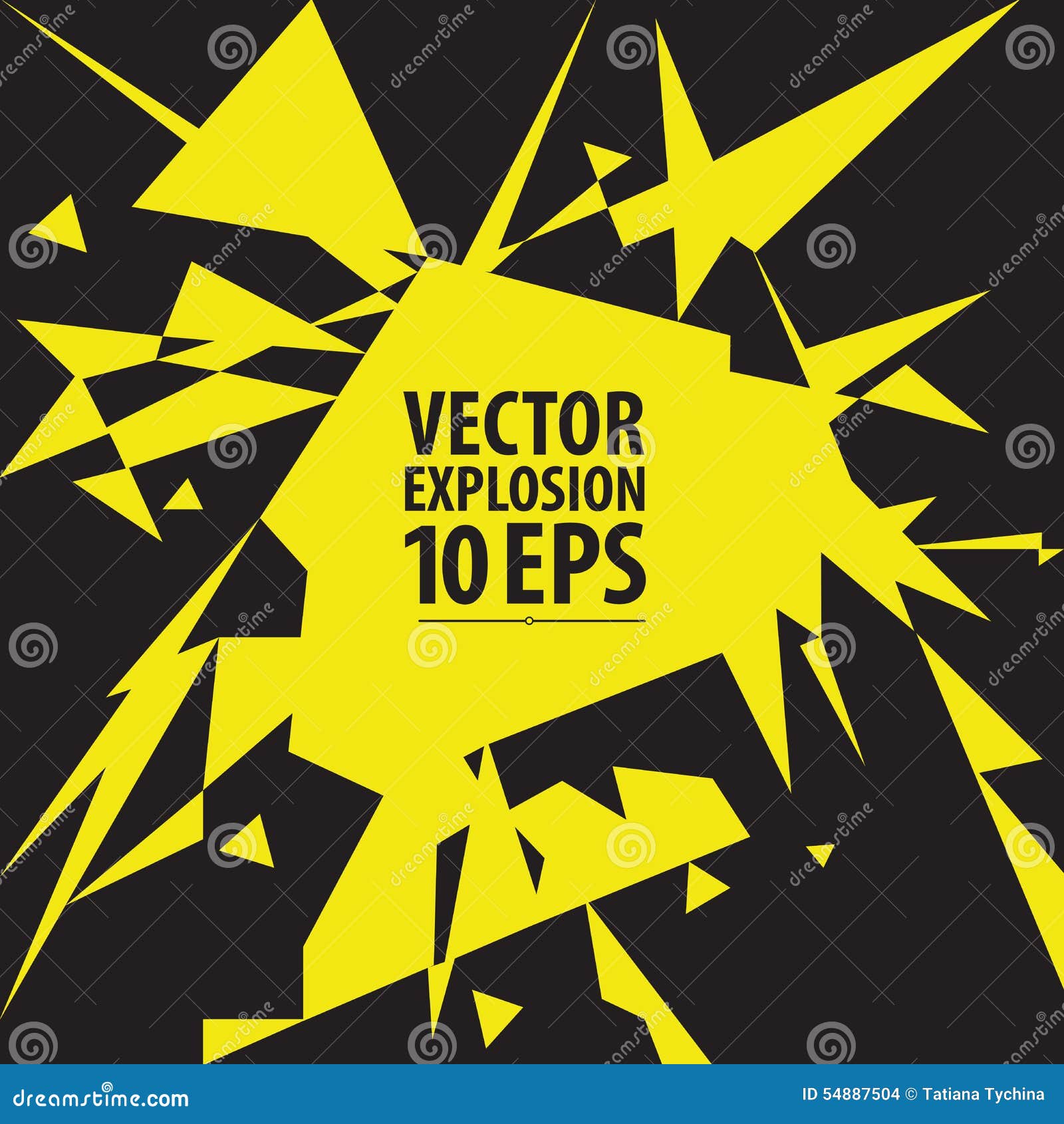 Abstract Explosion. Vector Illustration Stock Vector - Illustration of ...