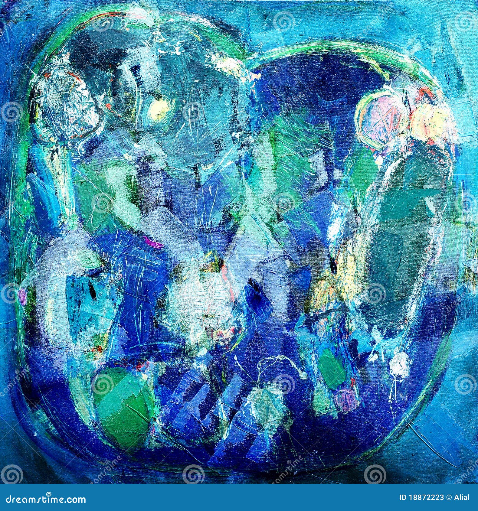 Abstract Expression Painting Stock Image - Image of decorative, graphic ...