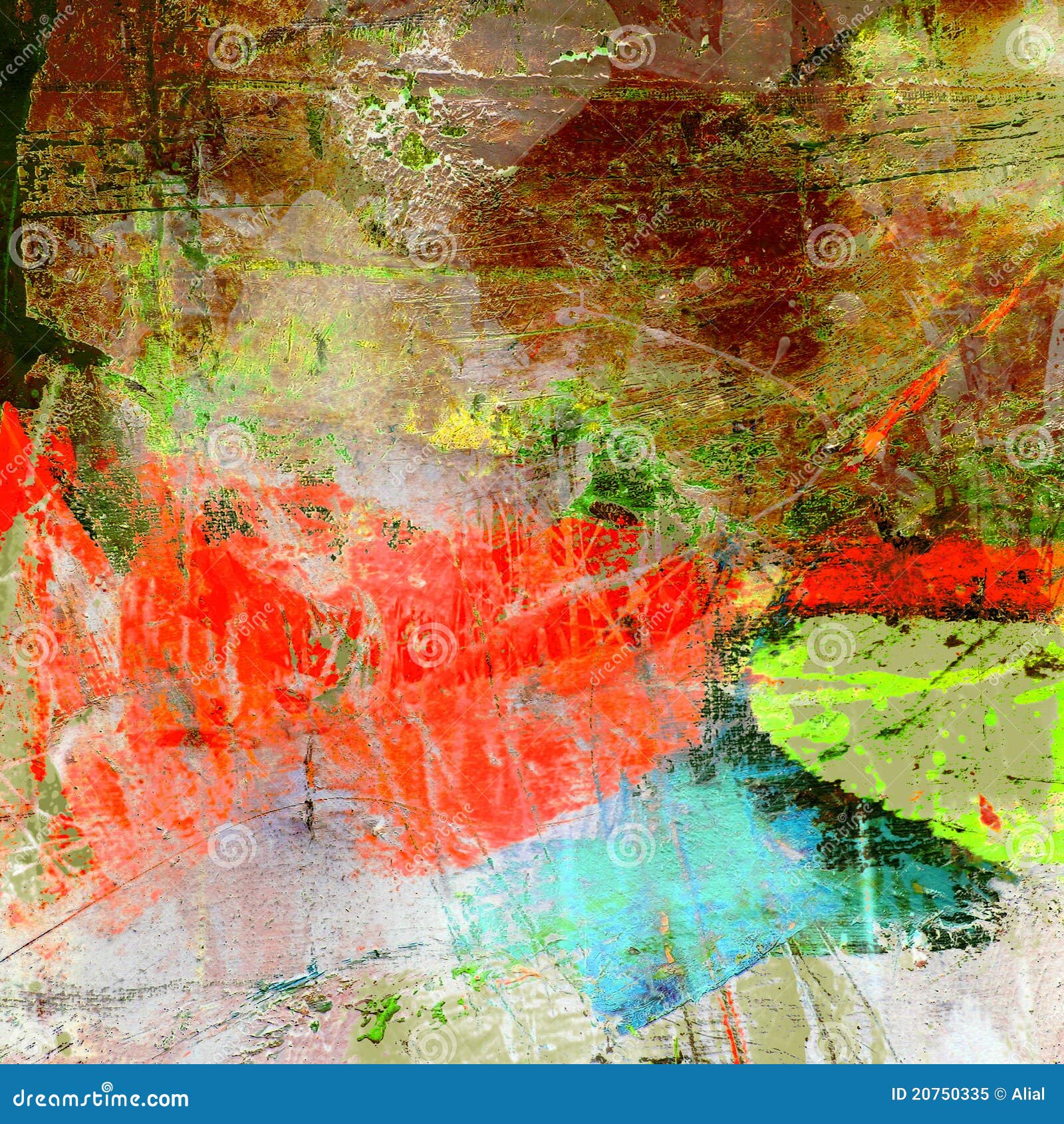 Abstract Expression Painting. Stock Image - Image of graphic ...