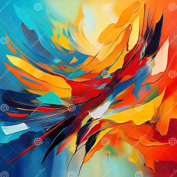 Abstract Tunnel Background Style Abstract Expressionism Stock ...