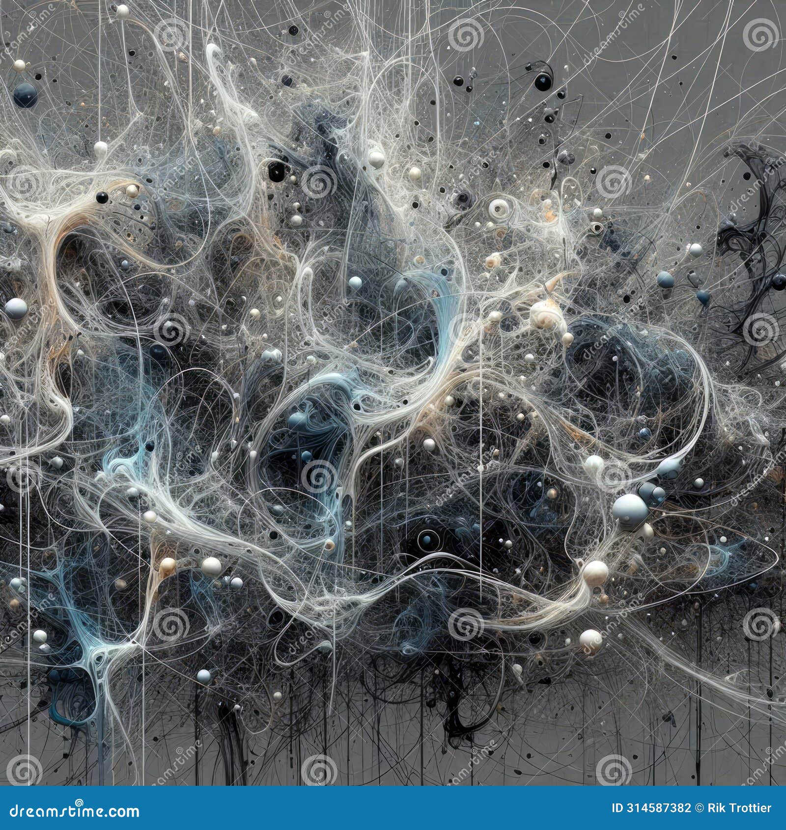 Abstract Expressionism Pastel and Black Patterns Stock Illustration ...